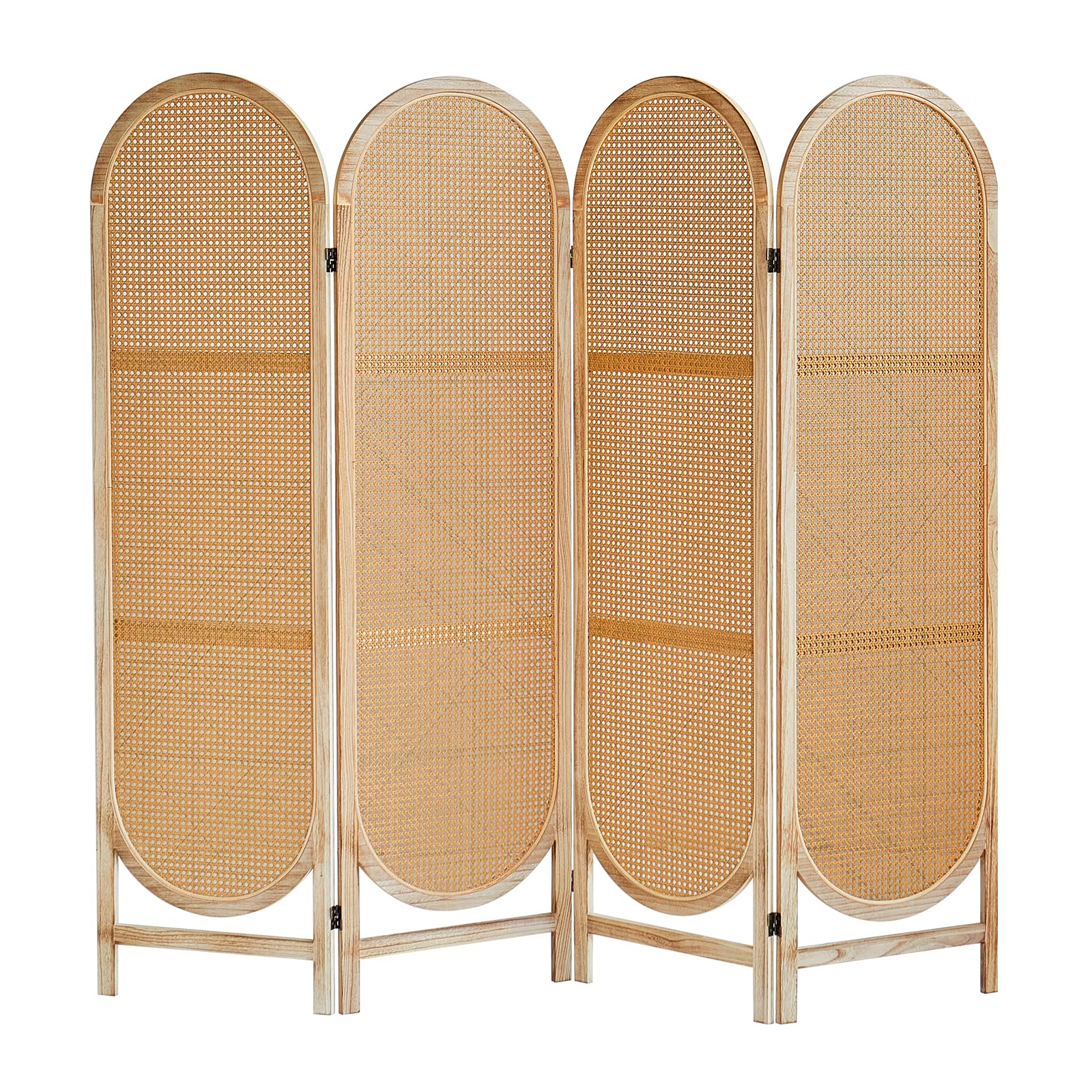 Amazon.com - BMWEI 4 Panels Room Dividers, Foldable Wooden Room ...