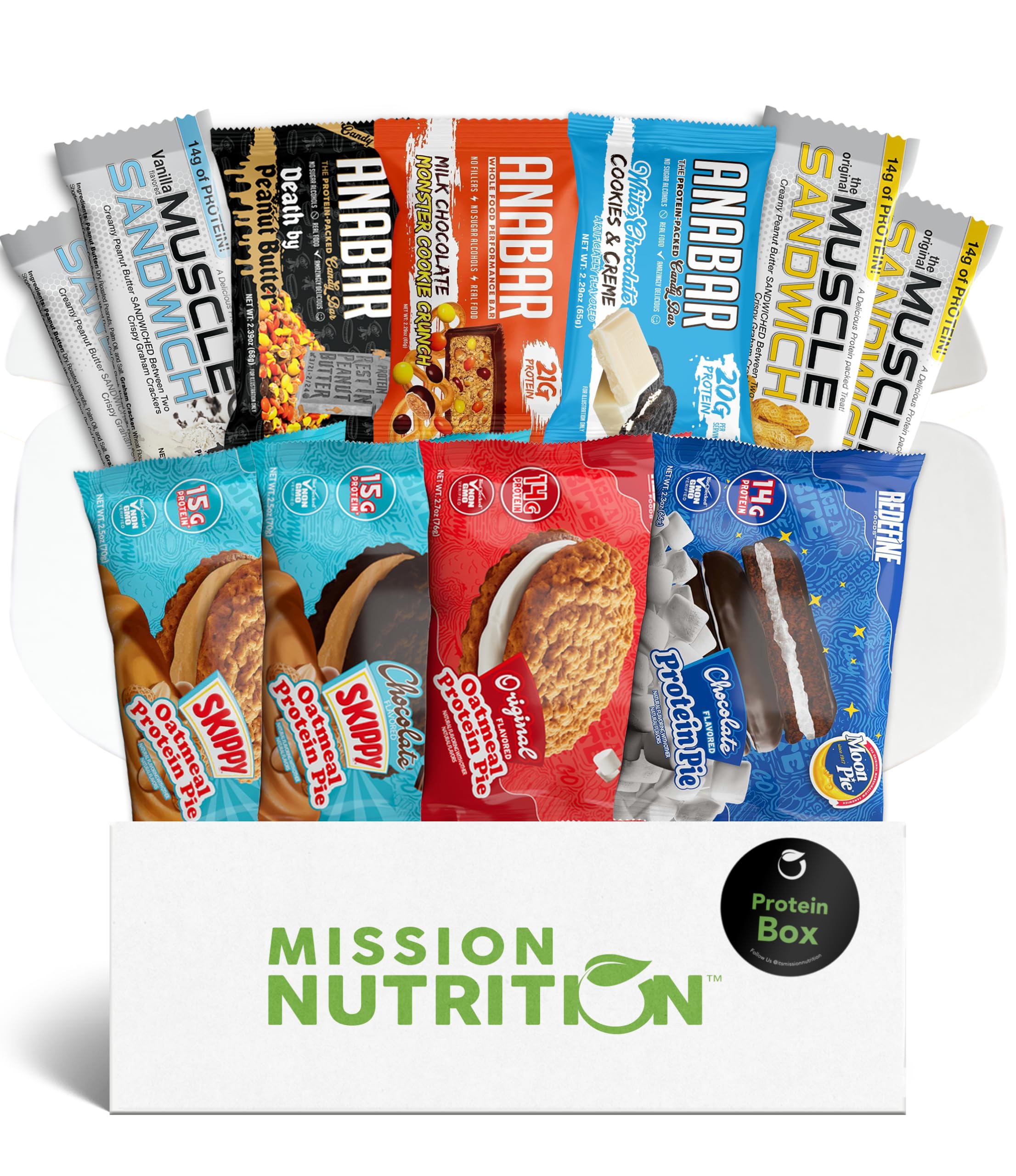 Amazon.com : Redefine Oatmeal Protein Pie, Protein Moon Pie, Anabar ...