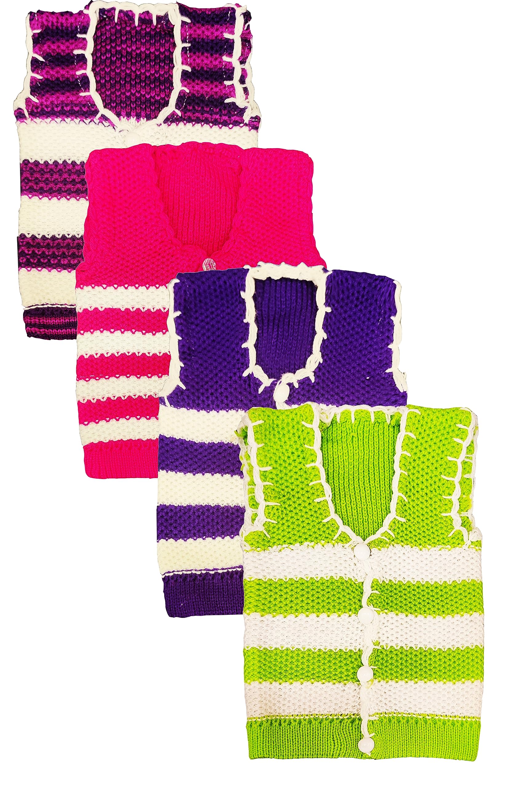 Front Open Half Sleeves Sweater/Inner/Bandi/Wollen Vest for New Born ...