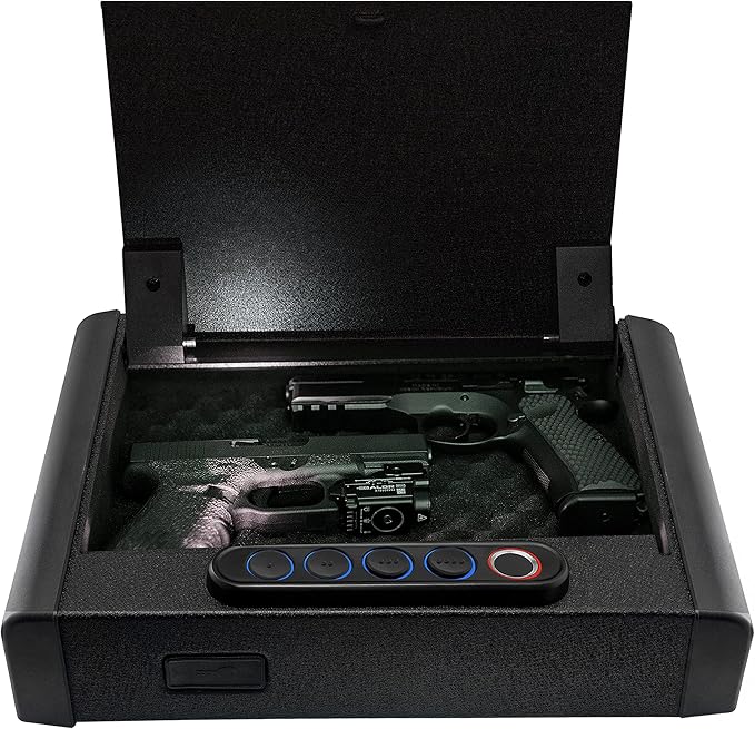 Amazon.com: Biometric Gun Safe Fingerprint Vault Lock Box Cabinet Case ...