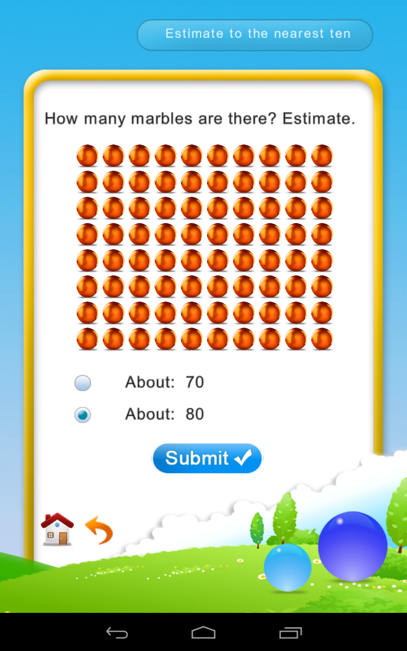 Estimation for 1st grade - free - App on Amazon Appstore