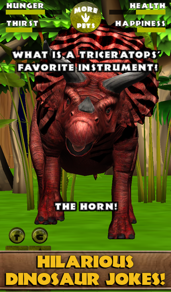 Virtual Pet Dinosaur: Triceratops:Amazon.com:Appstore for Android