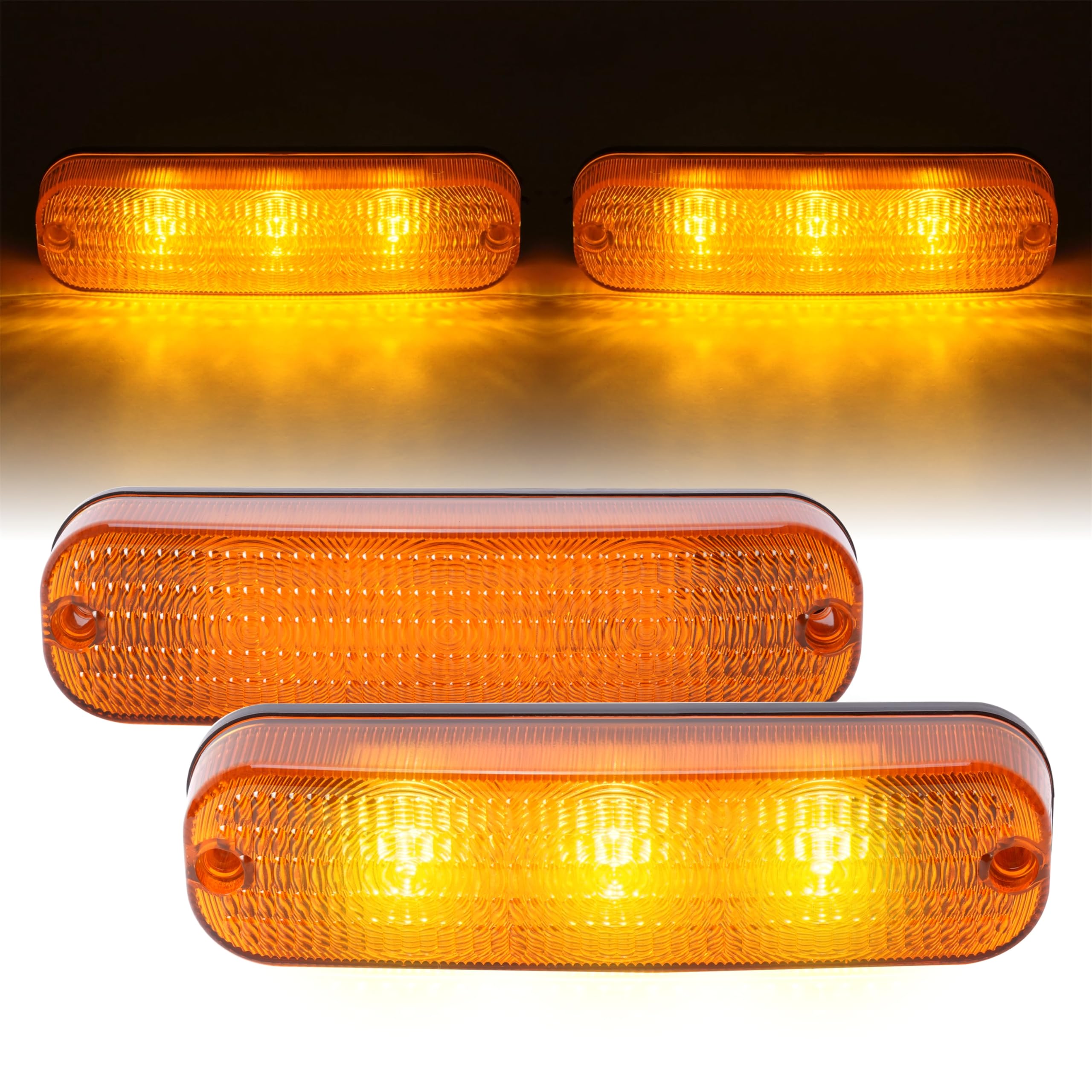 Amazon.com: HECASA 2Pcs LED Flashing Amber Cab Light AR60250 Compatible ...