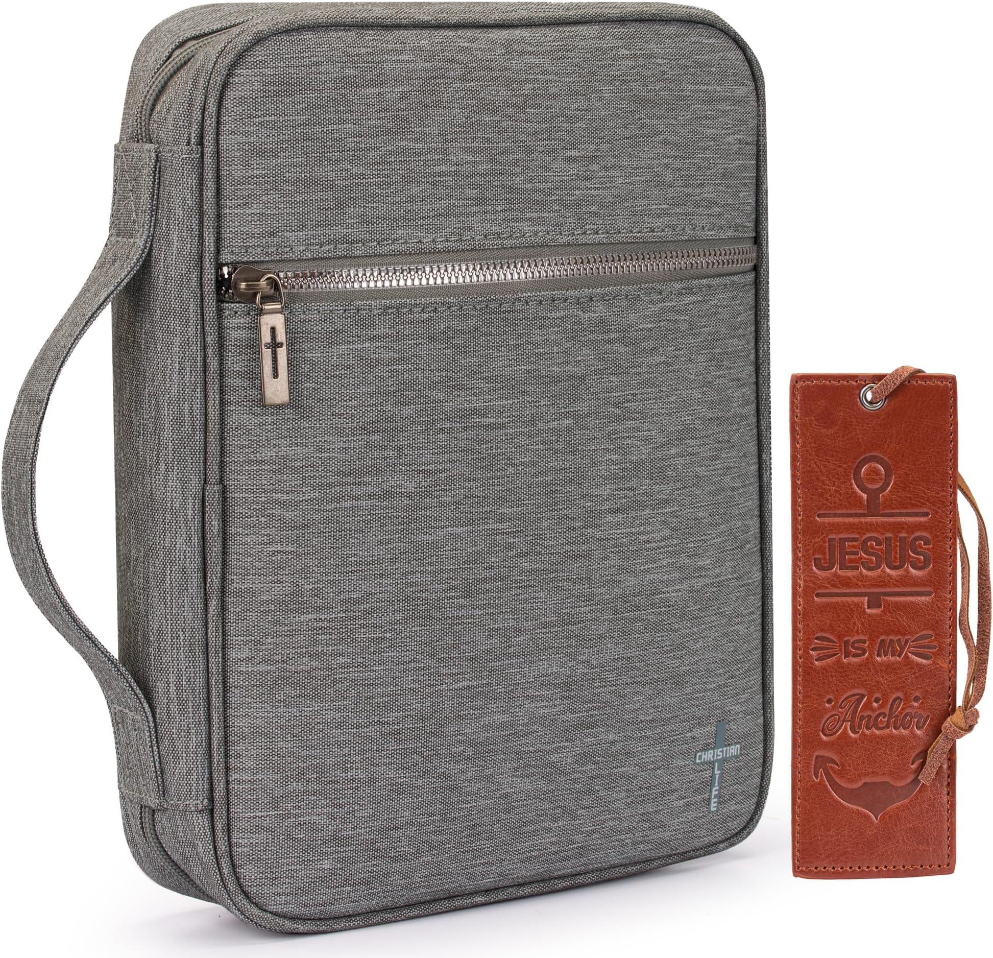 Amazon.com: Green Bible Cover, Bible Case Including Leather Bookmark ...