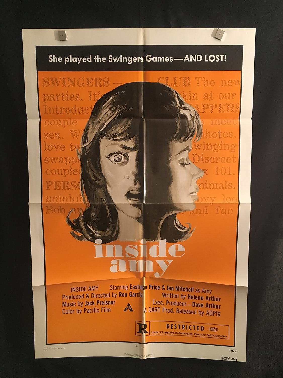 Inside Amy AKA Super Swinging Playmates 1974 Original Vintage One Sheet ...