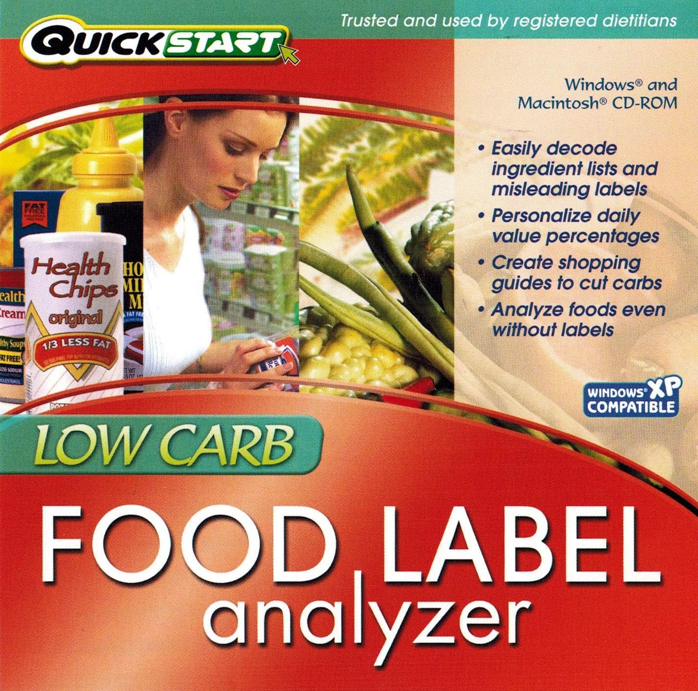 Amazon.com: Quickstart Low-Carb Food Label Analyzer