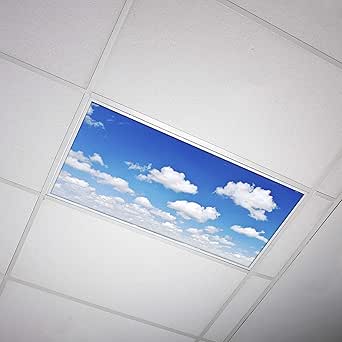Amazon.com: OCTO LIGHTS Fluorescent Light Covers Cloud Sky Panel for ...