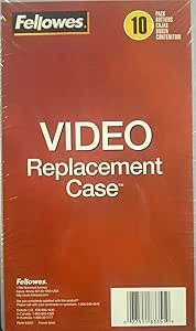 Amazon.com: Fellowes VHS Clamshell Replacement Cases, Clear - Pack of ...