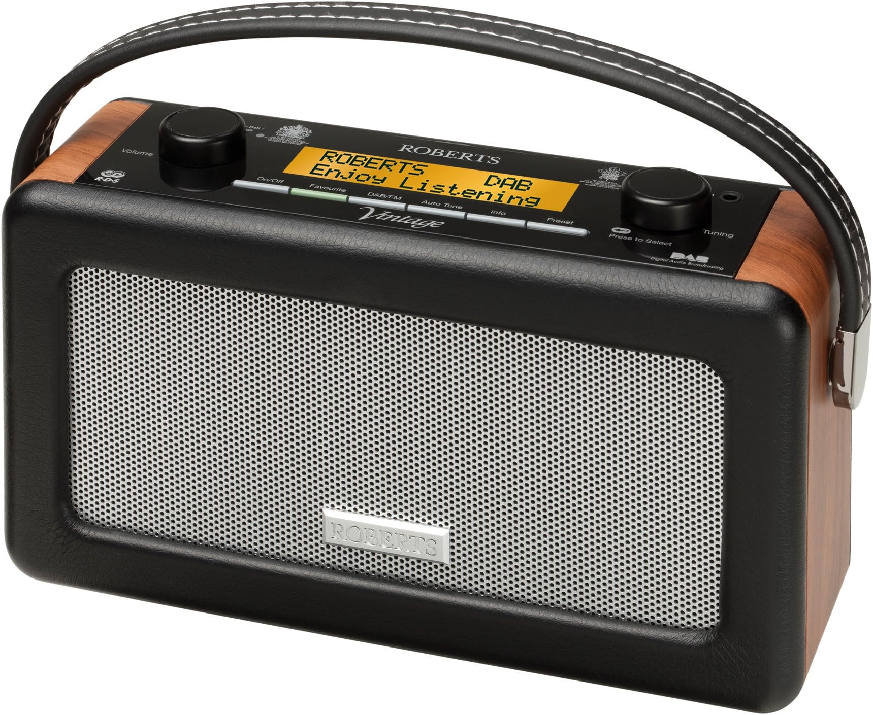 Roberts Vintage DAB/FM RDS Portable Radio with Built in Battery Charger ...