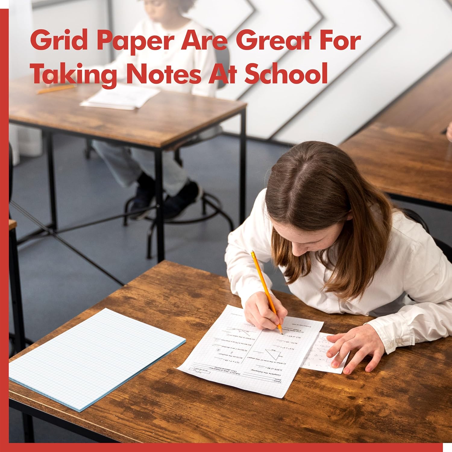 100 Sheets Graph Paper, Double-sided Grid Paper 4x4 Philippines | Ubuy