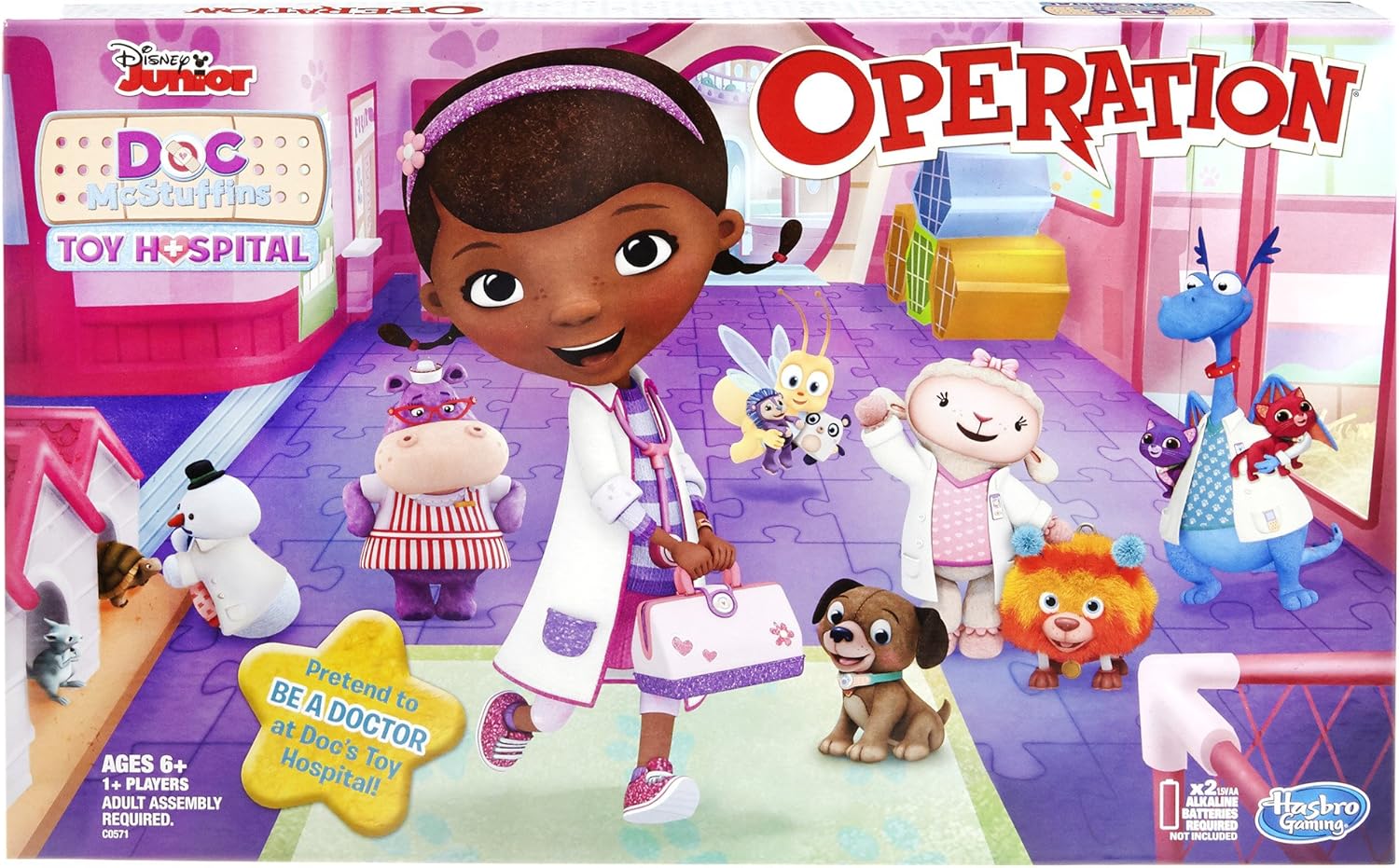 Amazon.com: Operation Game: Disney Junior Doc McStuffins Toy Hospital ...