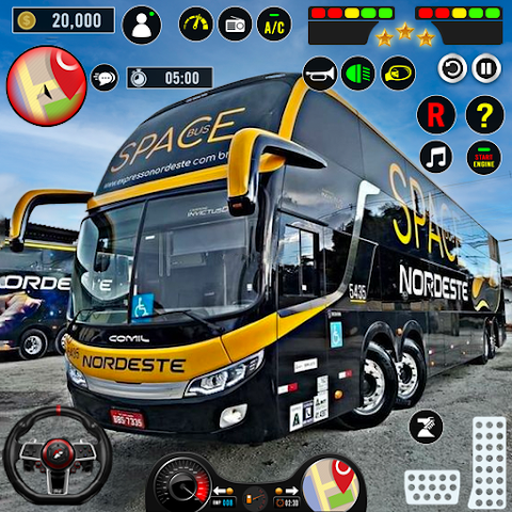 Coach Bus Driving Simulator Game-Bus Driving Bus Simulator Game-Euro ...