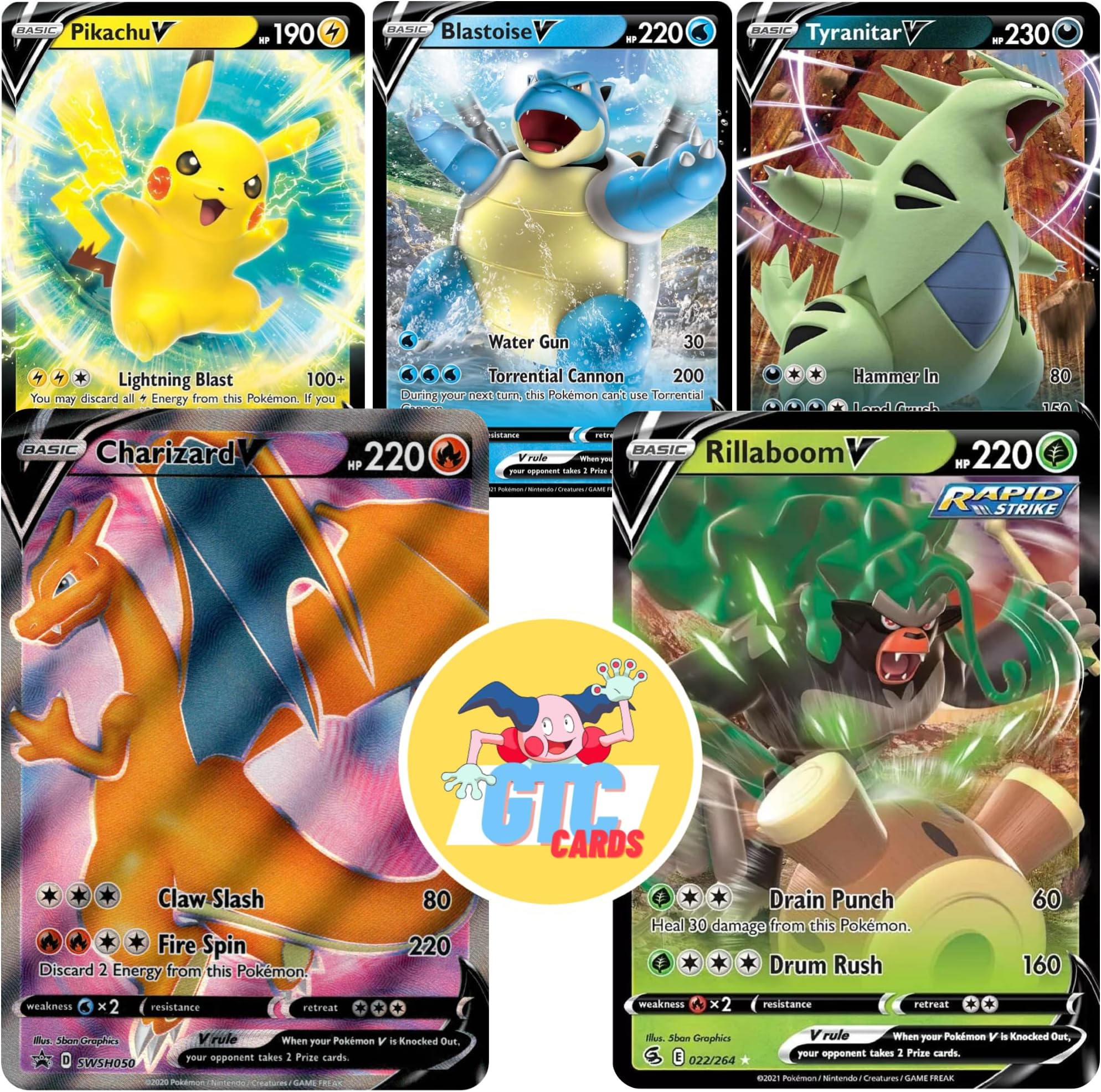 Pokemon Pokemon Cards with Rares & Foils Card Game, 250-Pieces ...