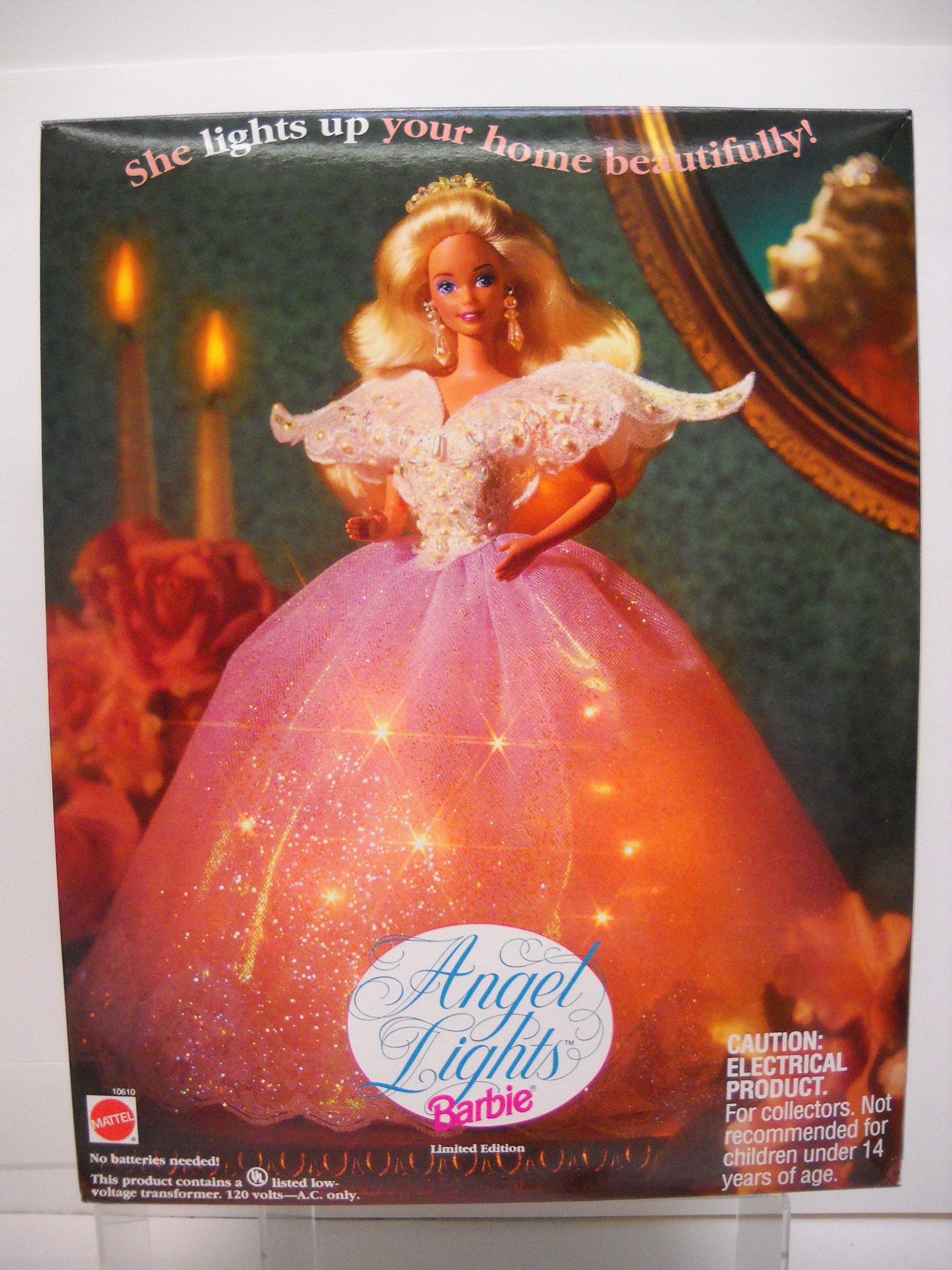Buy ANGEL LIGHTS BARBIE Doll TREE TOPPER - LIGHT UP ANGEL for Your TREE ...