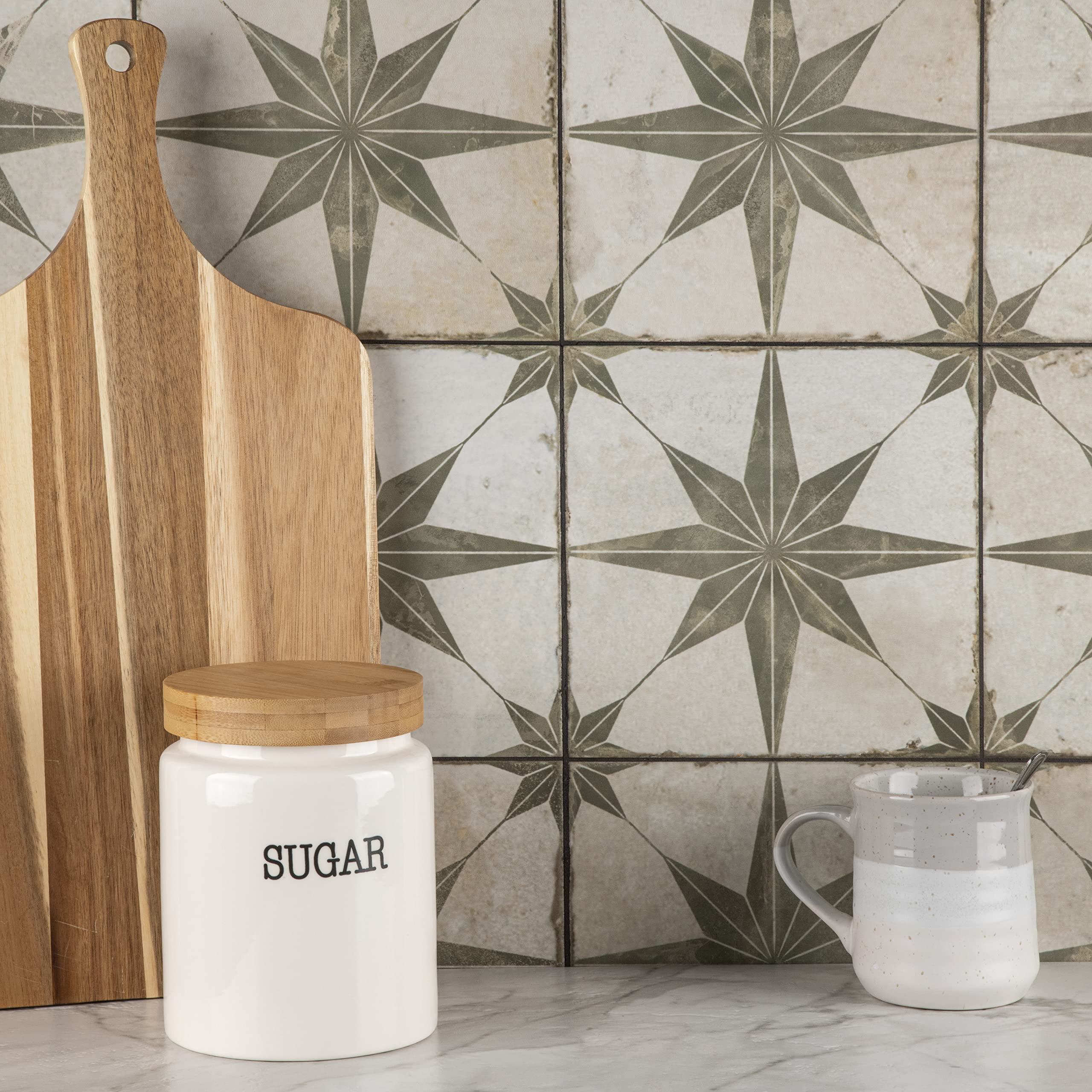 Merola Tile Kings Star Sage 17-5/8" x 17-5/8" Ceramic Floor and Wall ...