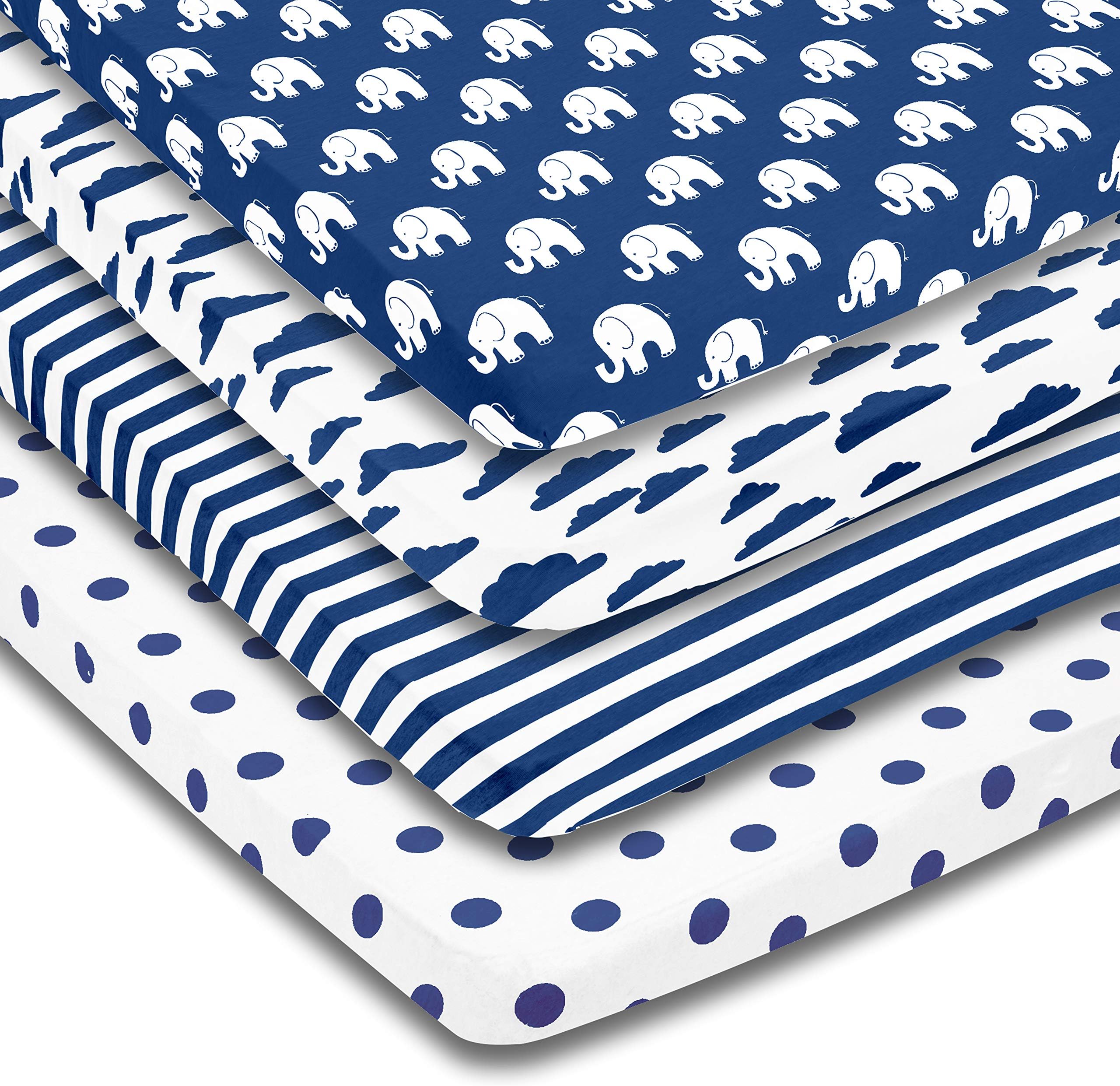 Amazon.com: Pack n Play Sheets – Premium Pack and Play Sheet 4 Pack ...