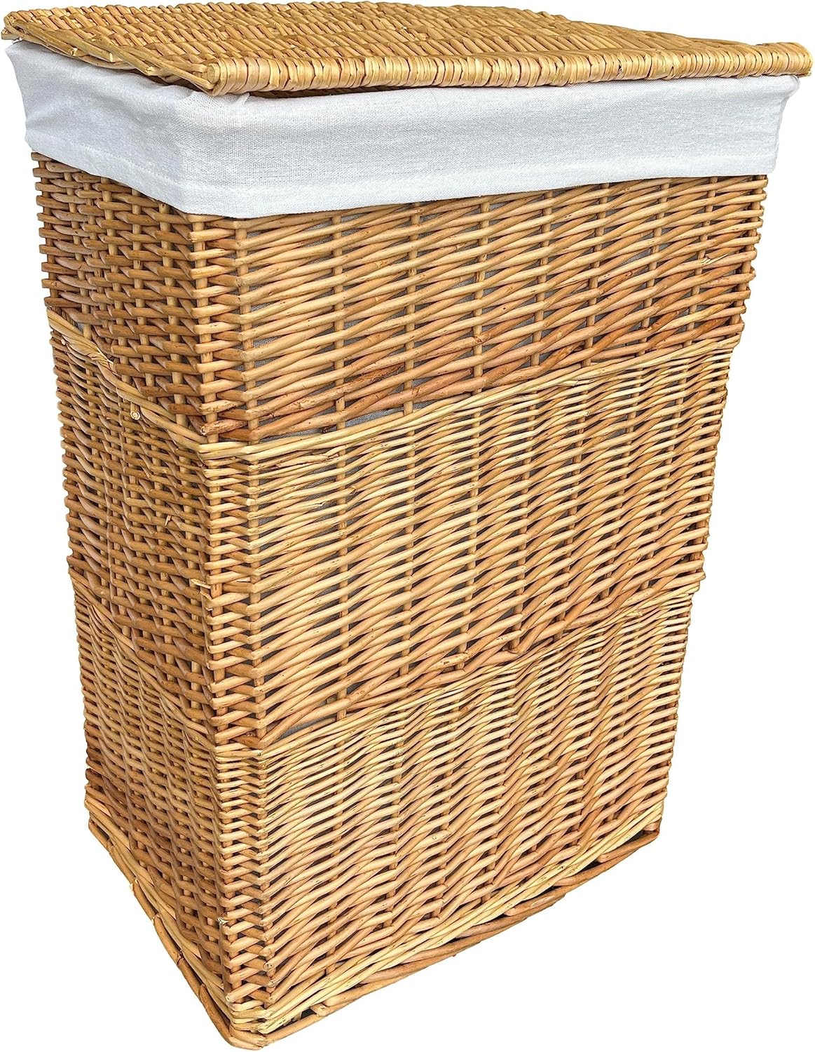 Arthur Cameron - Panier à linge rectangulaire en osier avec couvercle ...