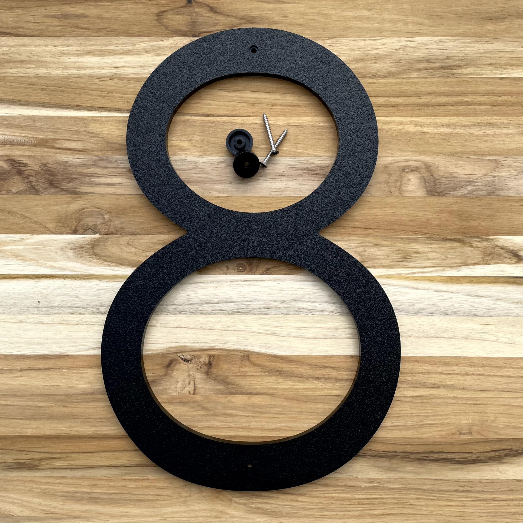 Amazon.com: 12 inch Large Modern House Numbers, black plastic with ...