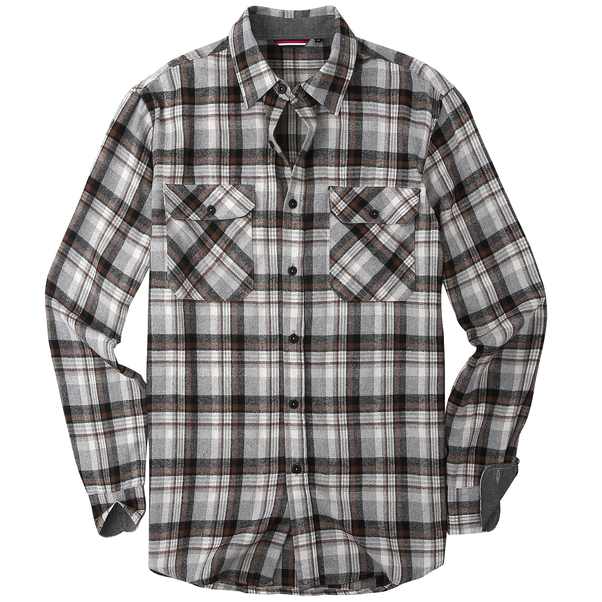 Snapklik.com : SAMERM Flannel Shirt For Men Long Sleeve Casual Button ...