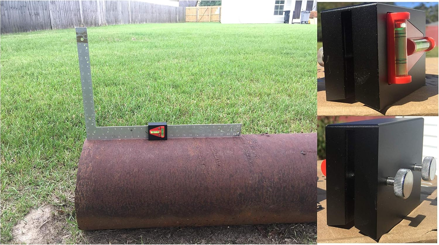 Pipefitter Square Holder & Combo Level V2 (Silver) - Amazon.com