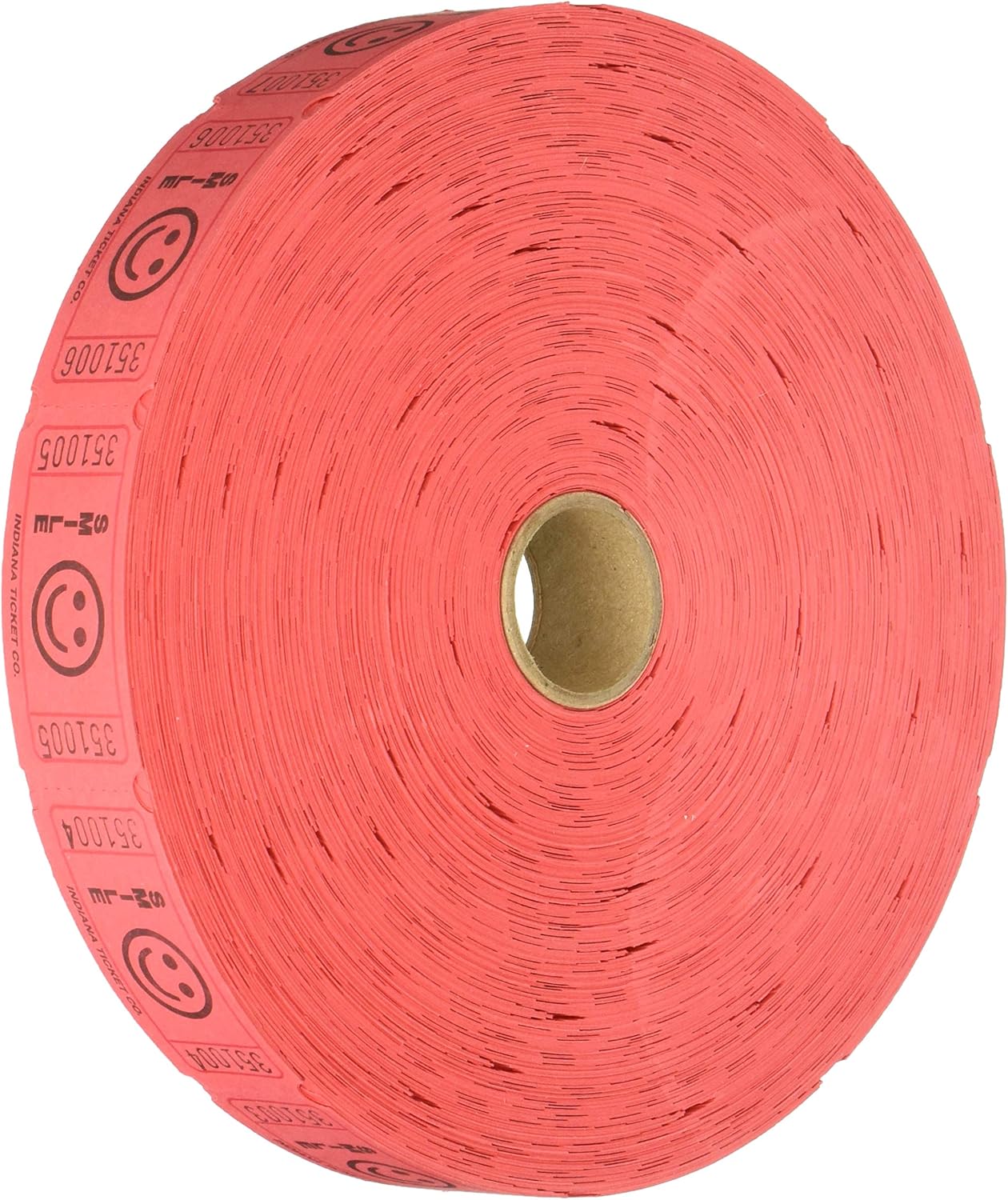 Amazon.com: Smiley Red Ticket Roll - 1" x 2" (1 Roll of 2,000 Tickets ...