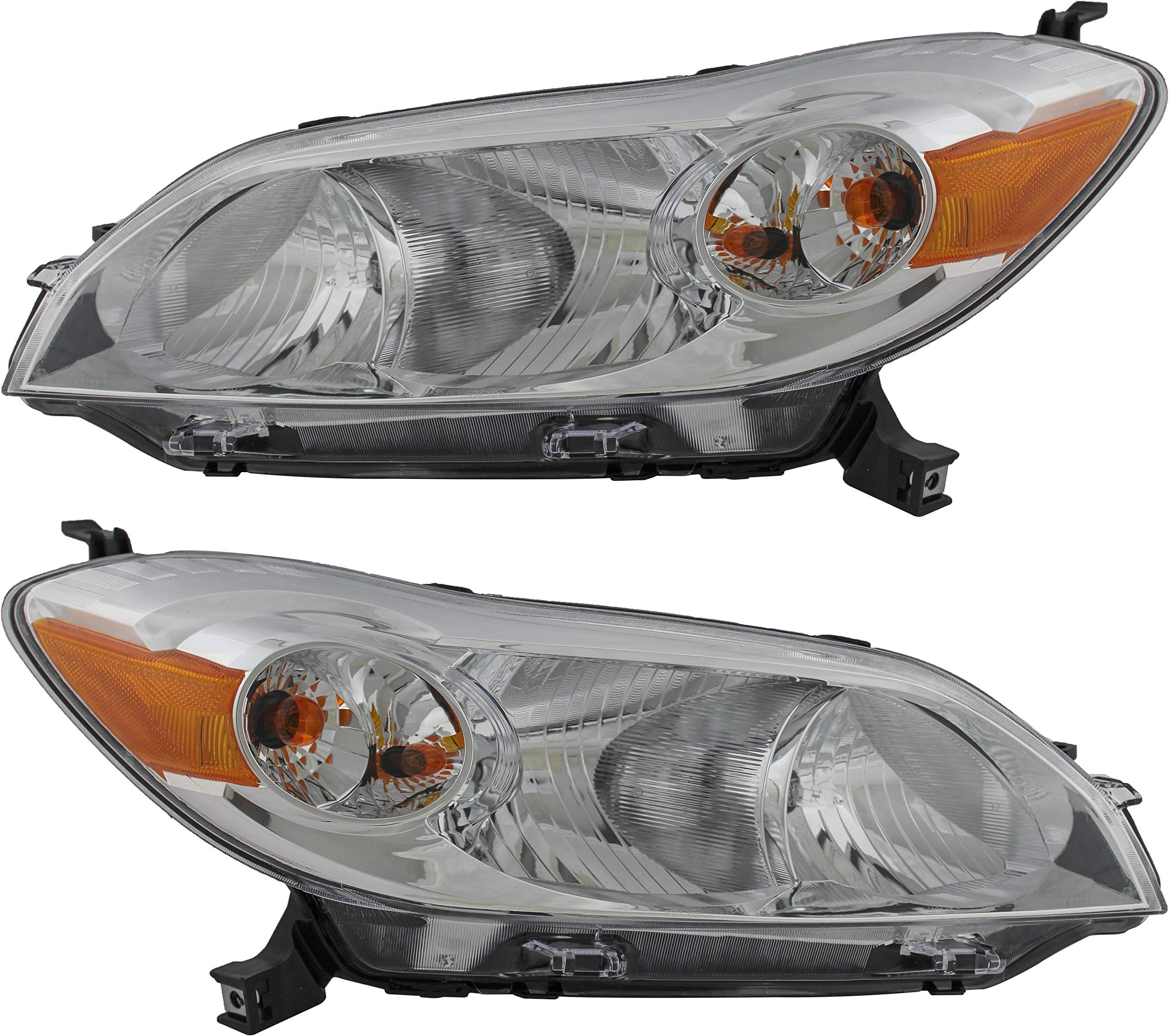 Amazon.com: For Toyota Matrix Headlights Lamps Set 2009 2010 2011 2012 ...
