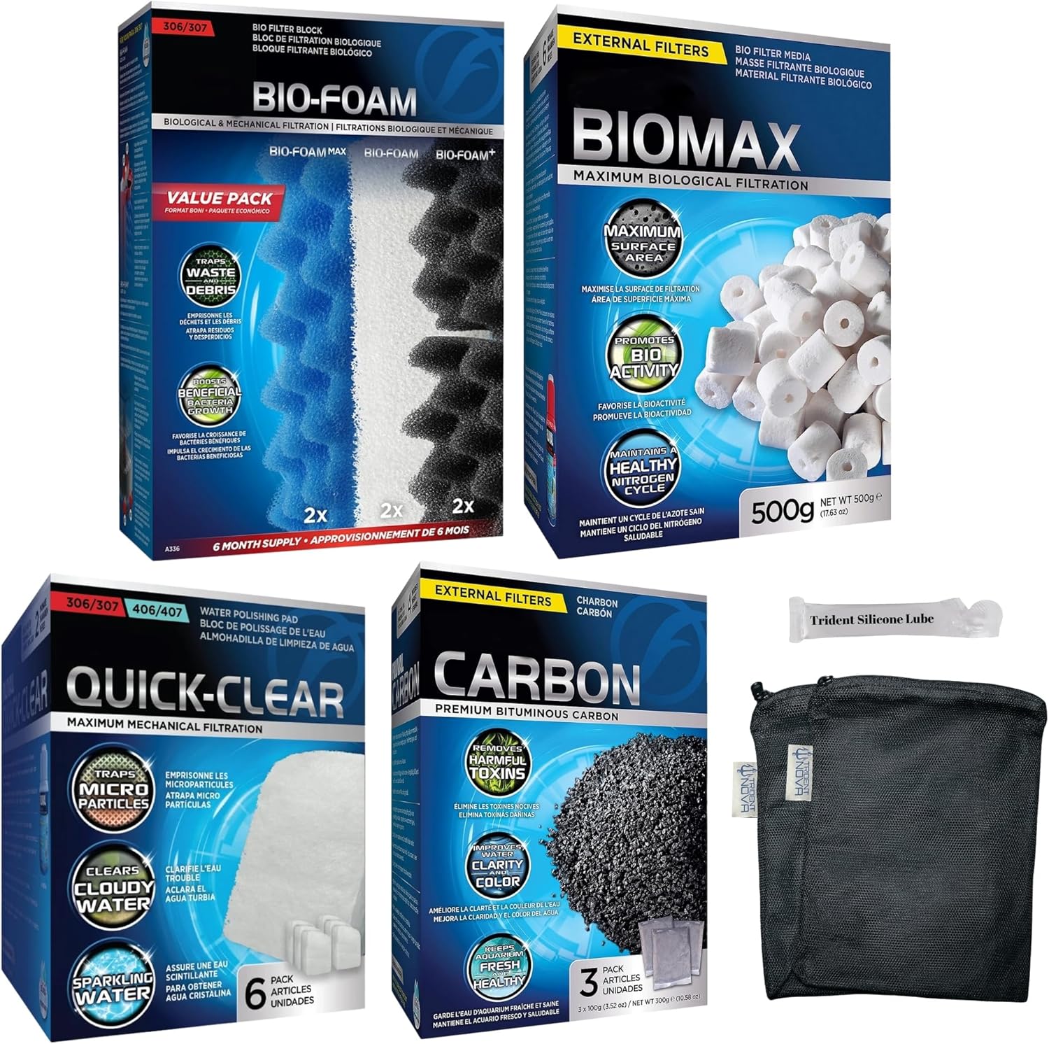 Amazon.com : Trident Nova Filter Media 306/307 Filter Media Canister ...