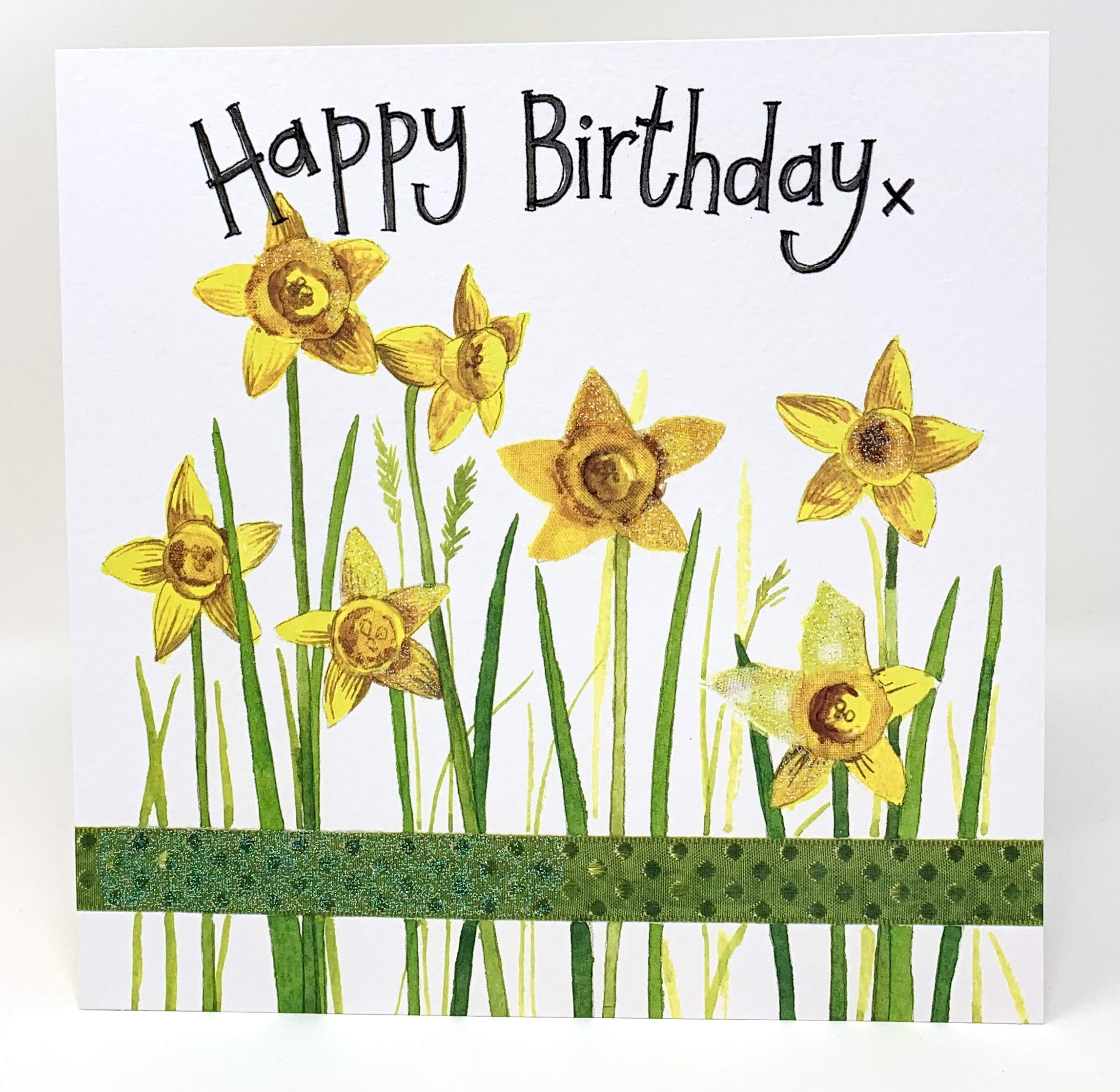 Alex Clark Daffodils Birthday Card : Amazon.co.uk: Stationery & Office ...