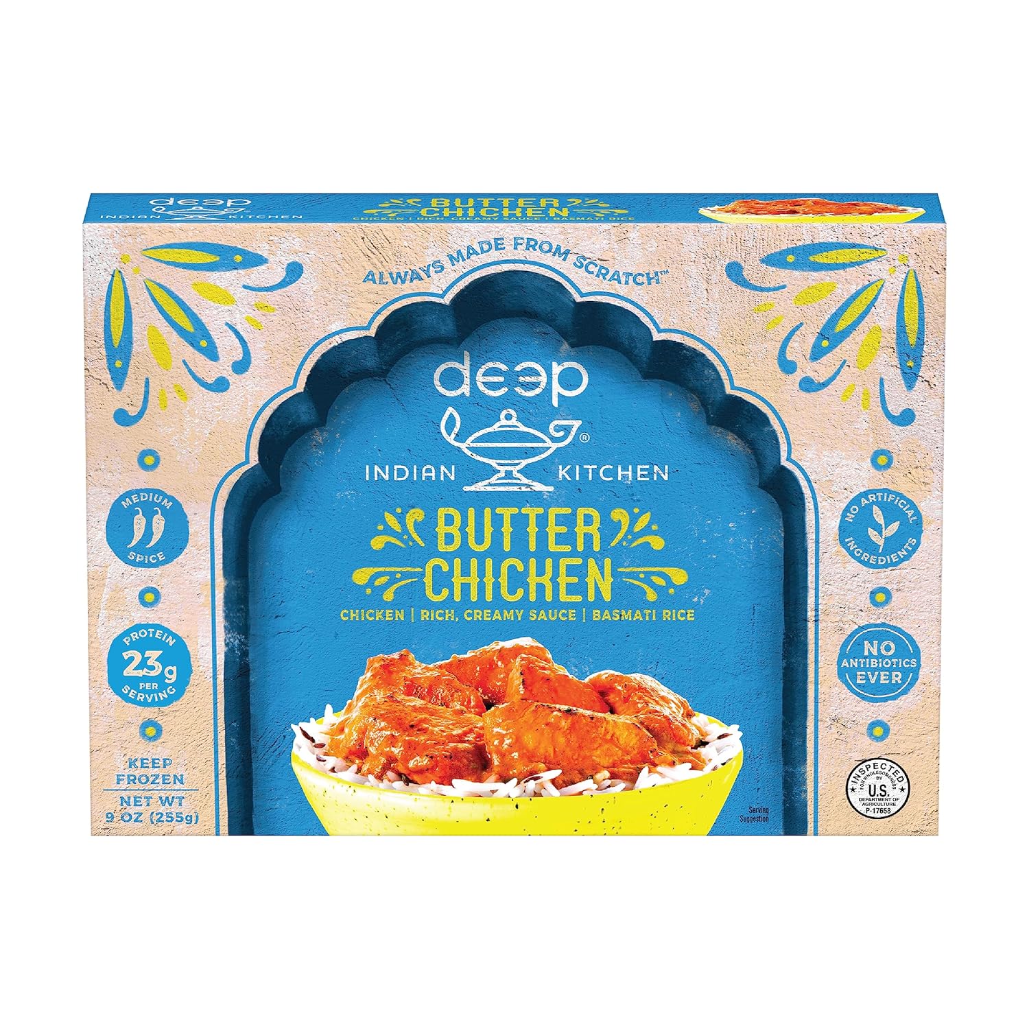 Amazon.com: Deep Indian Kitchen Butter Chicken w/Rice : Grocery ...