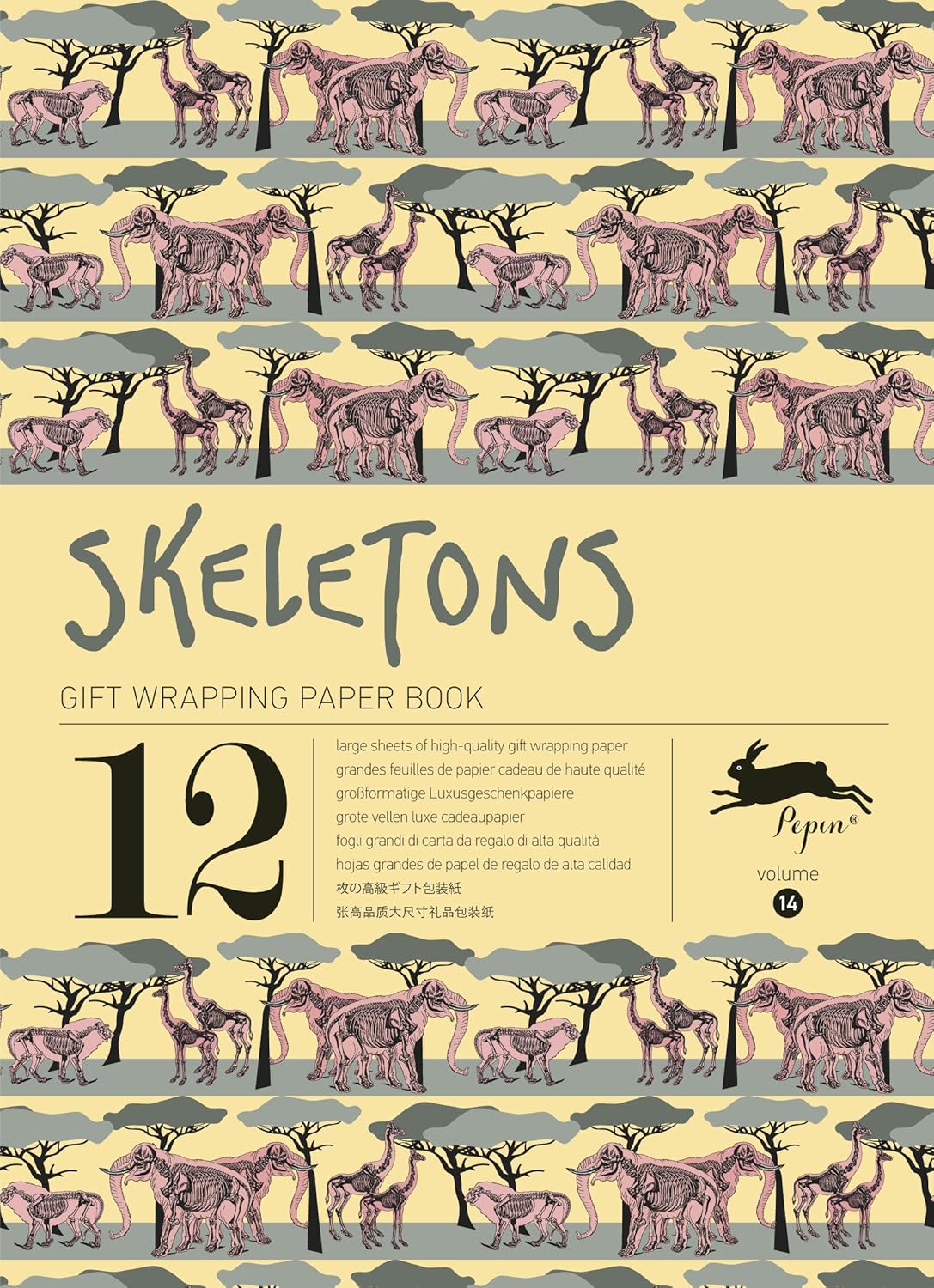 Skeletons (Gift Wrapping Paper Book) (English, French, Italian, Dutch ...