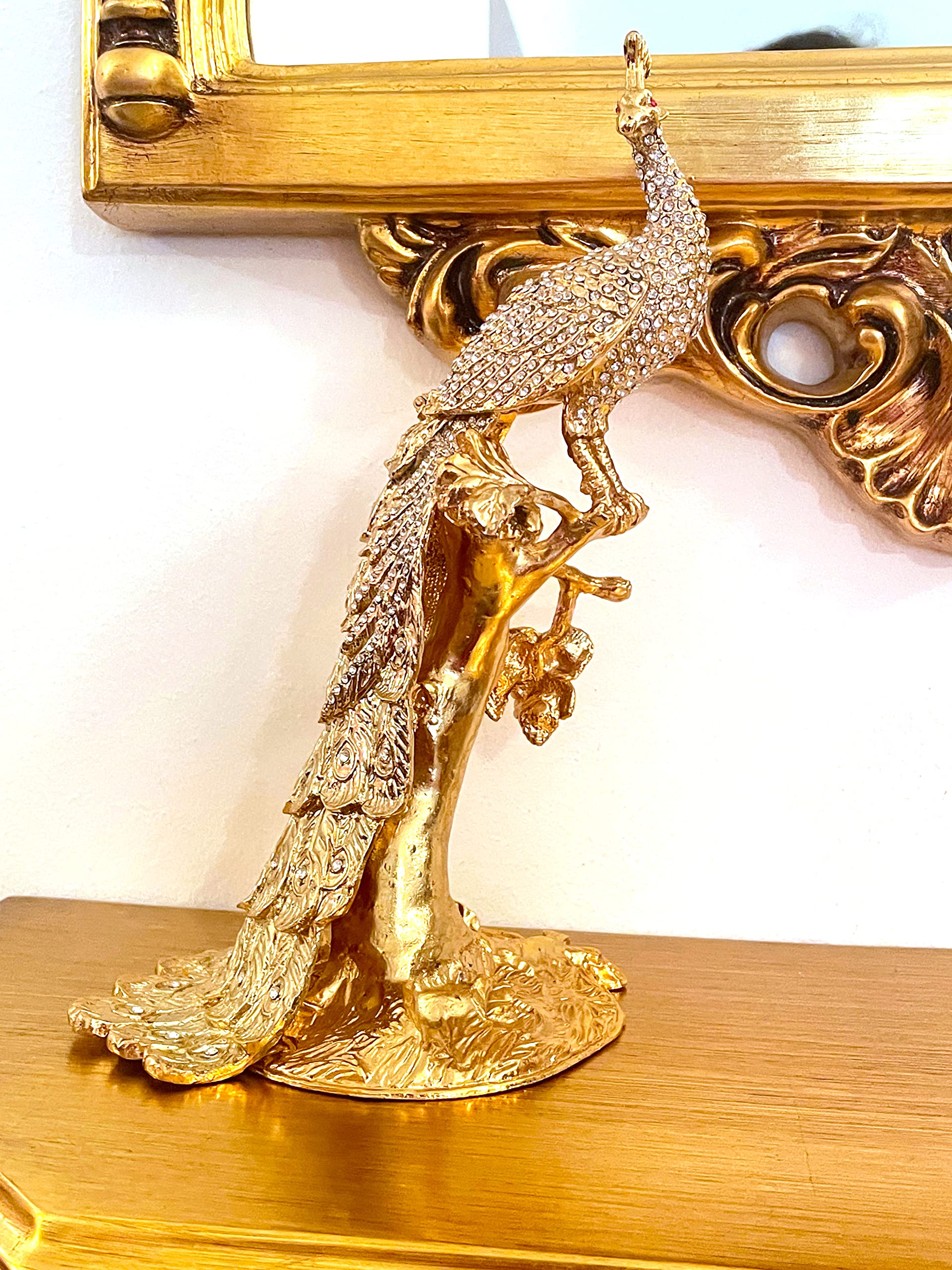 Amazon.com: Limited Edition Antique Gold Trinket box 2002 VINTAGE ...