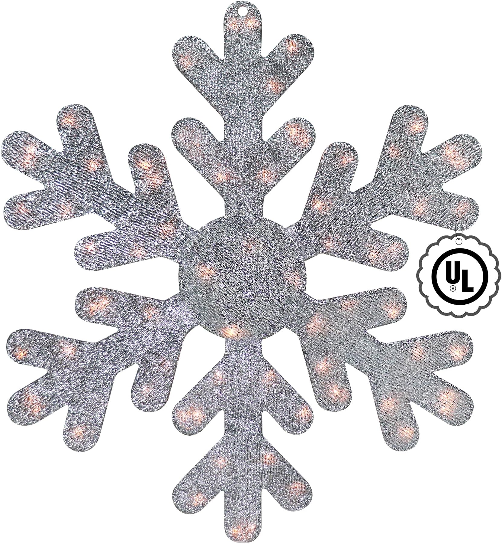 Amazon.com: Outdoor 28 in Snowflake - Pre-Lit Large Snowflake for ...