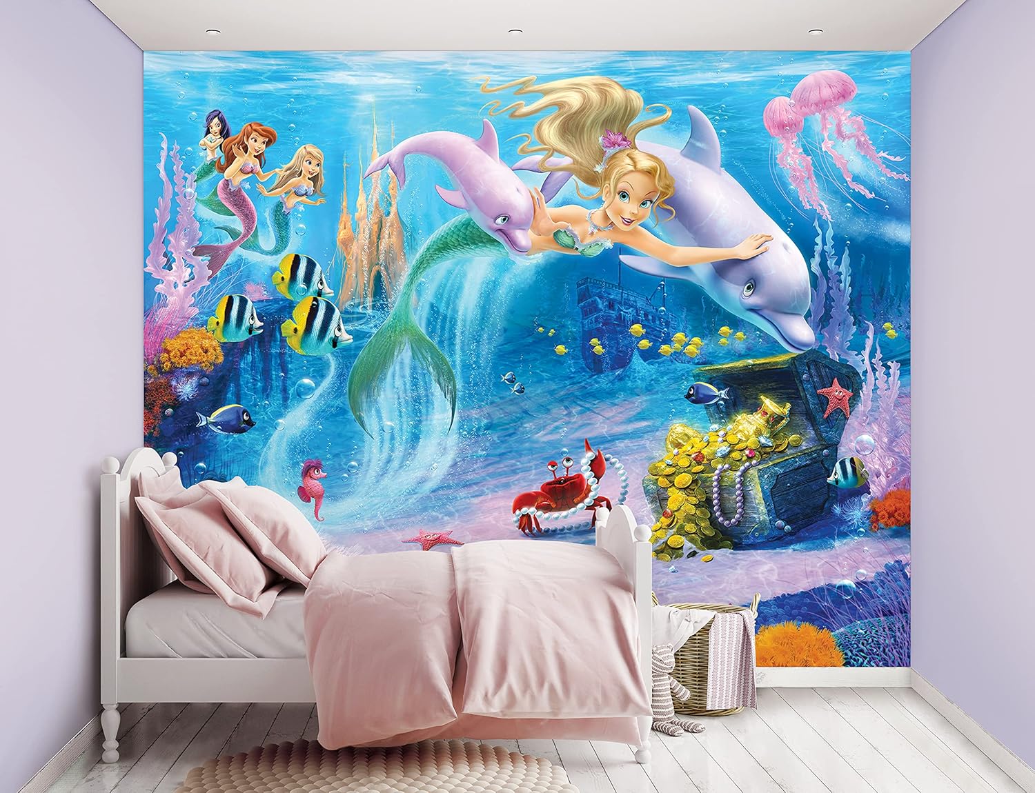 Walltastic Mermaid Wallpaper Mural : Amazon.co.uk: DIY & Tools