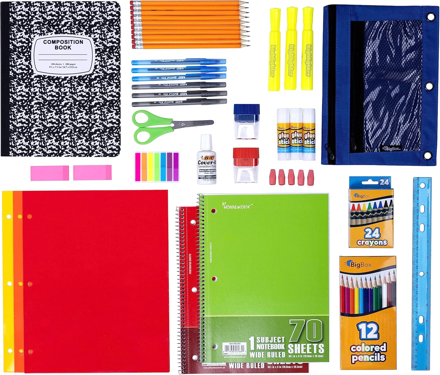 Amazon.com: School Supplies for Kids Back to School Supplies Kit School ...