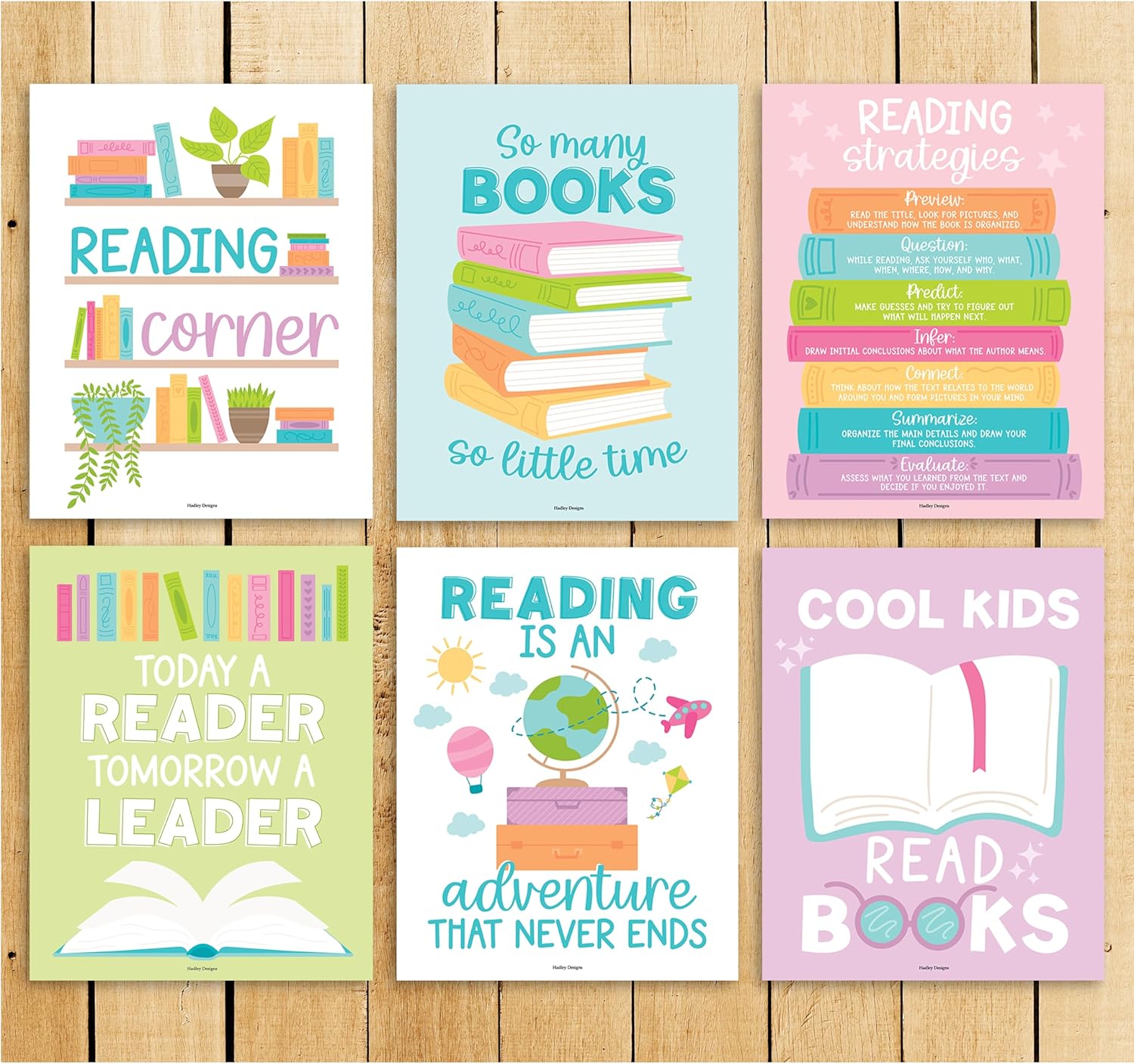 6 Colorful Reading Posters For Classroom Reading Australia | Ubuy