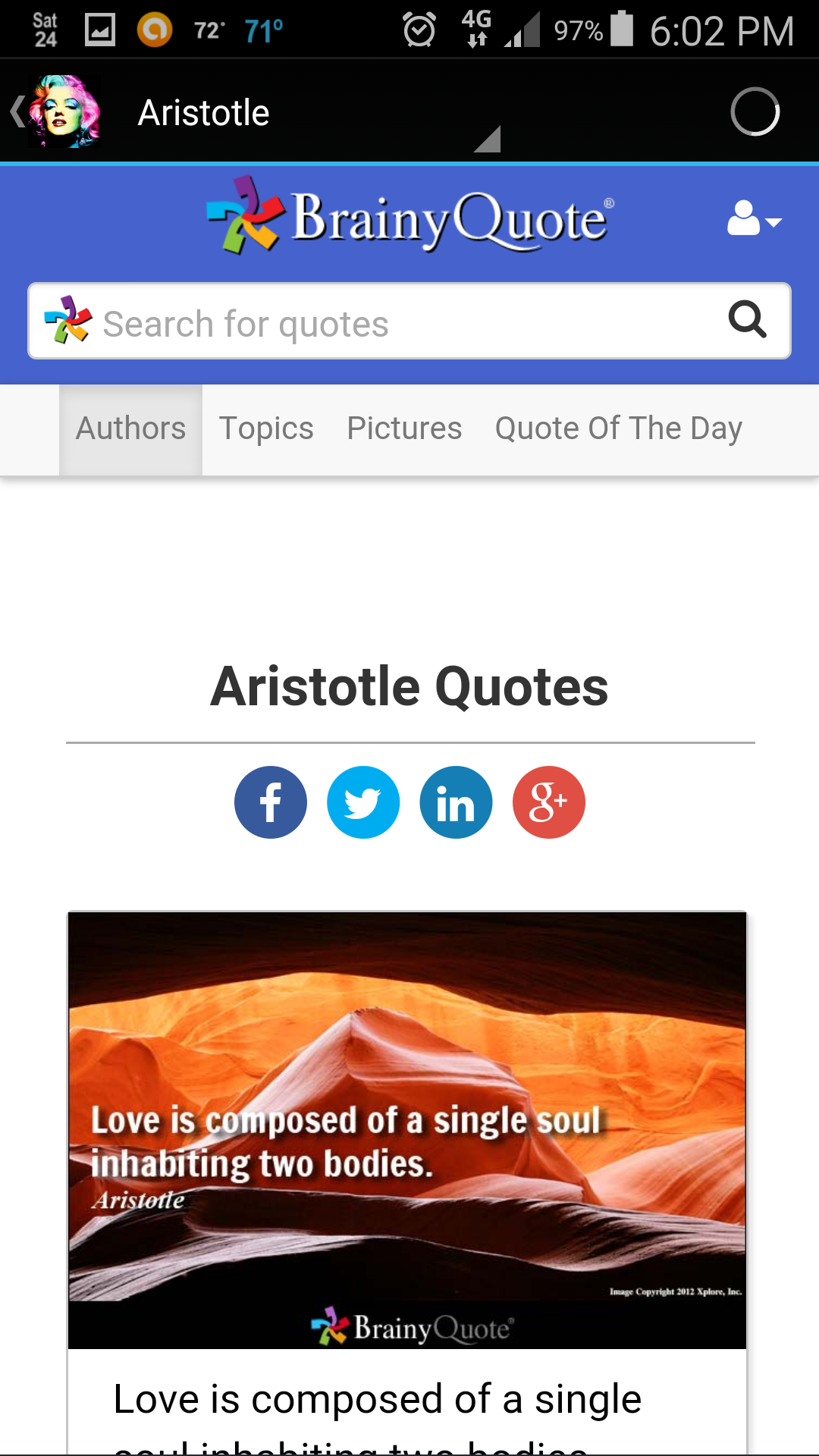 Quotes Famous People - App on Amazon Appstore