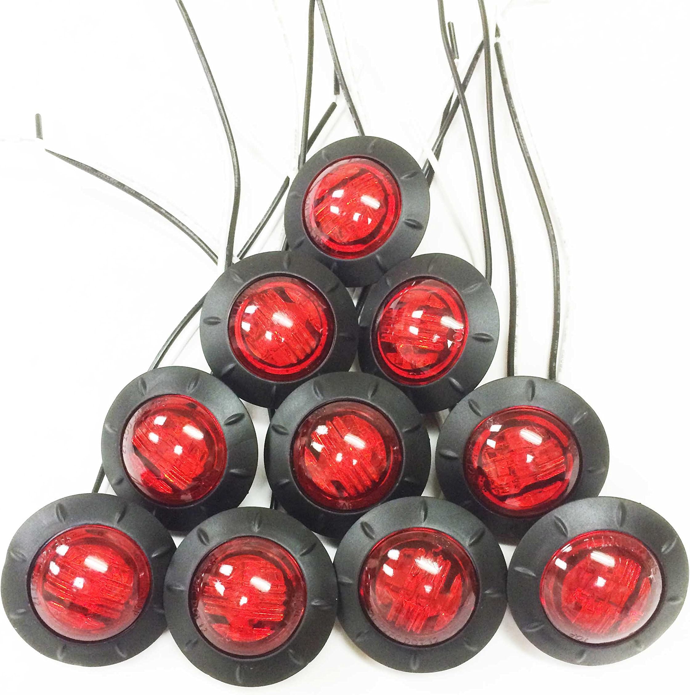 Amazon.com: Truck-Lite 25250R Red LED Model 25 Cab Marker Light (Sealed ...