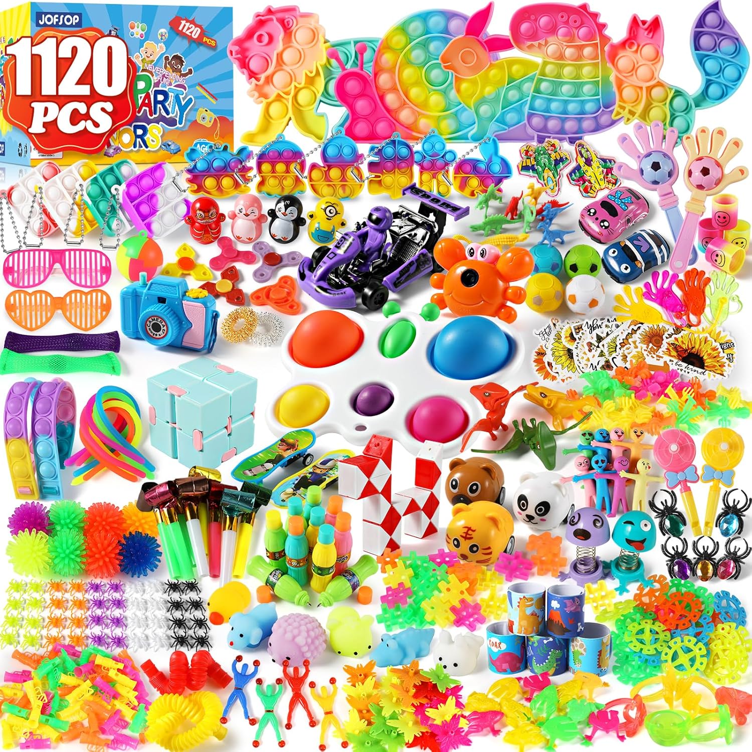 1120 Party Favors for Kids, Fidget Toys Pack, Autism Sensory Toy Classroom Prizes,Treasure Box ...