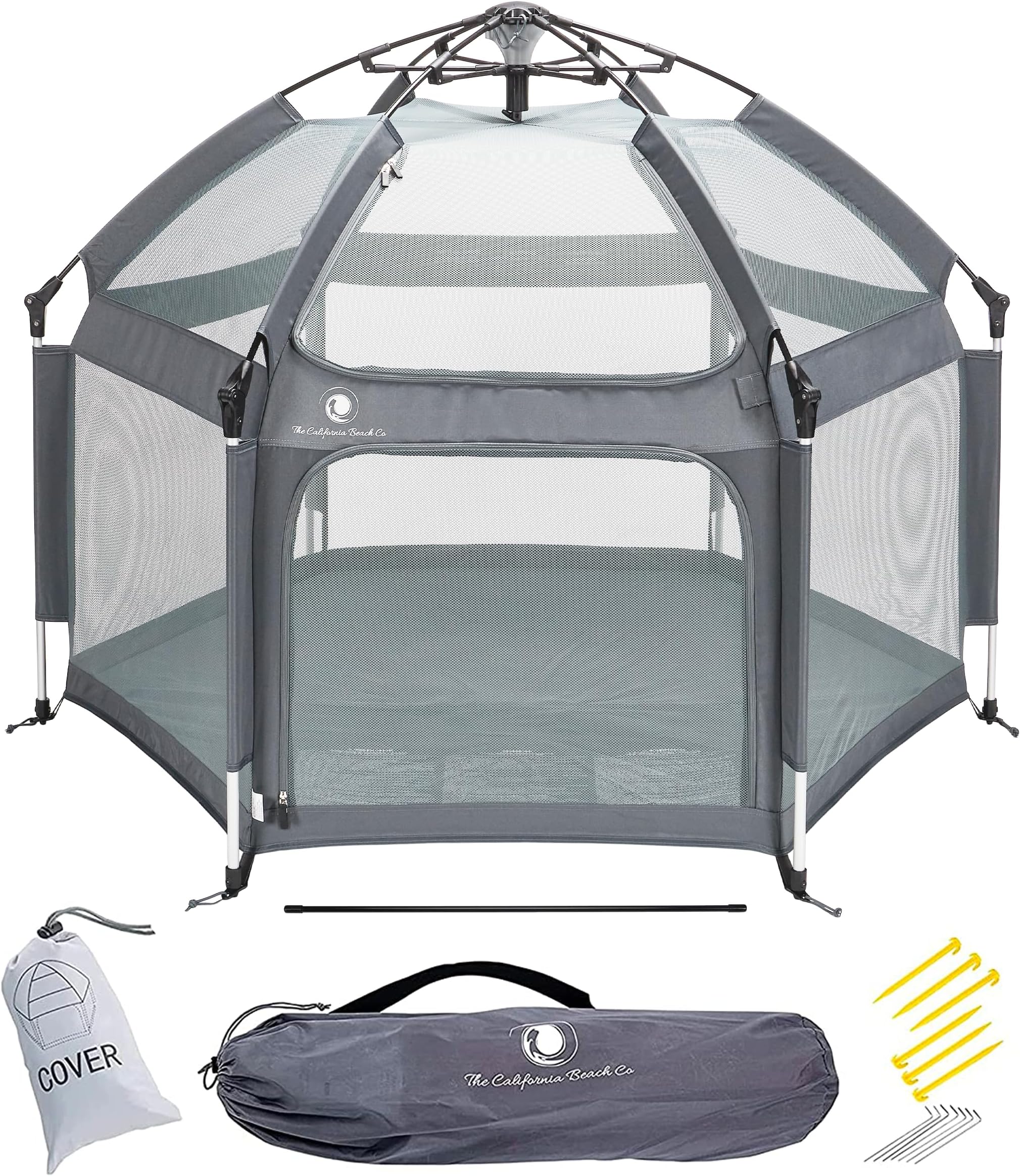 Amazon.com : Bend River Baby Playpen with Canopy, Portable Baby Beach ...