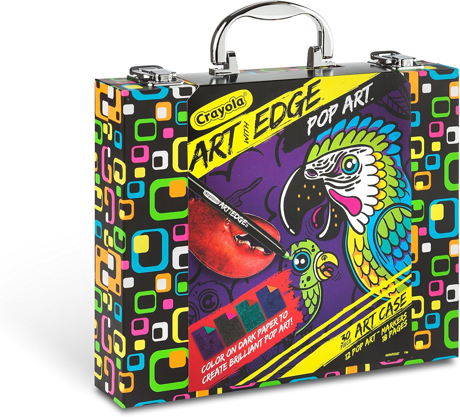 Buy Crayola Art with Edge Coloring Book, Neon Coloring Pages, 18 Pages ...