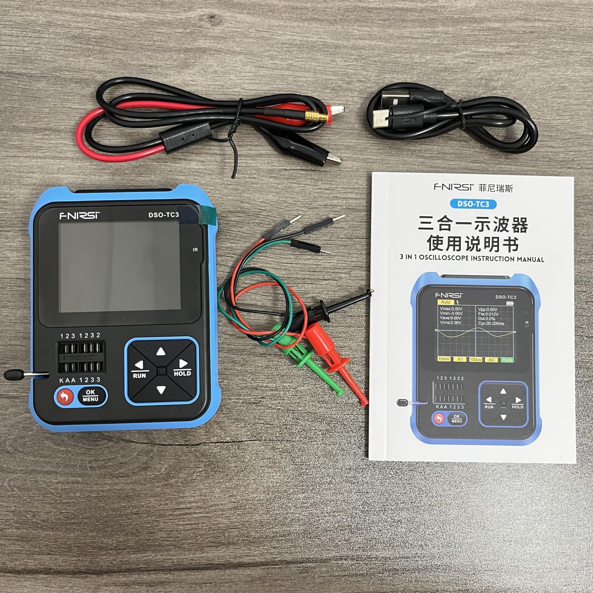 Snapklik.com : DSO-TC3 3-in-1 Oscilloscope Multimeter, 500KHz Digital ...
