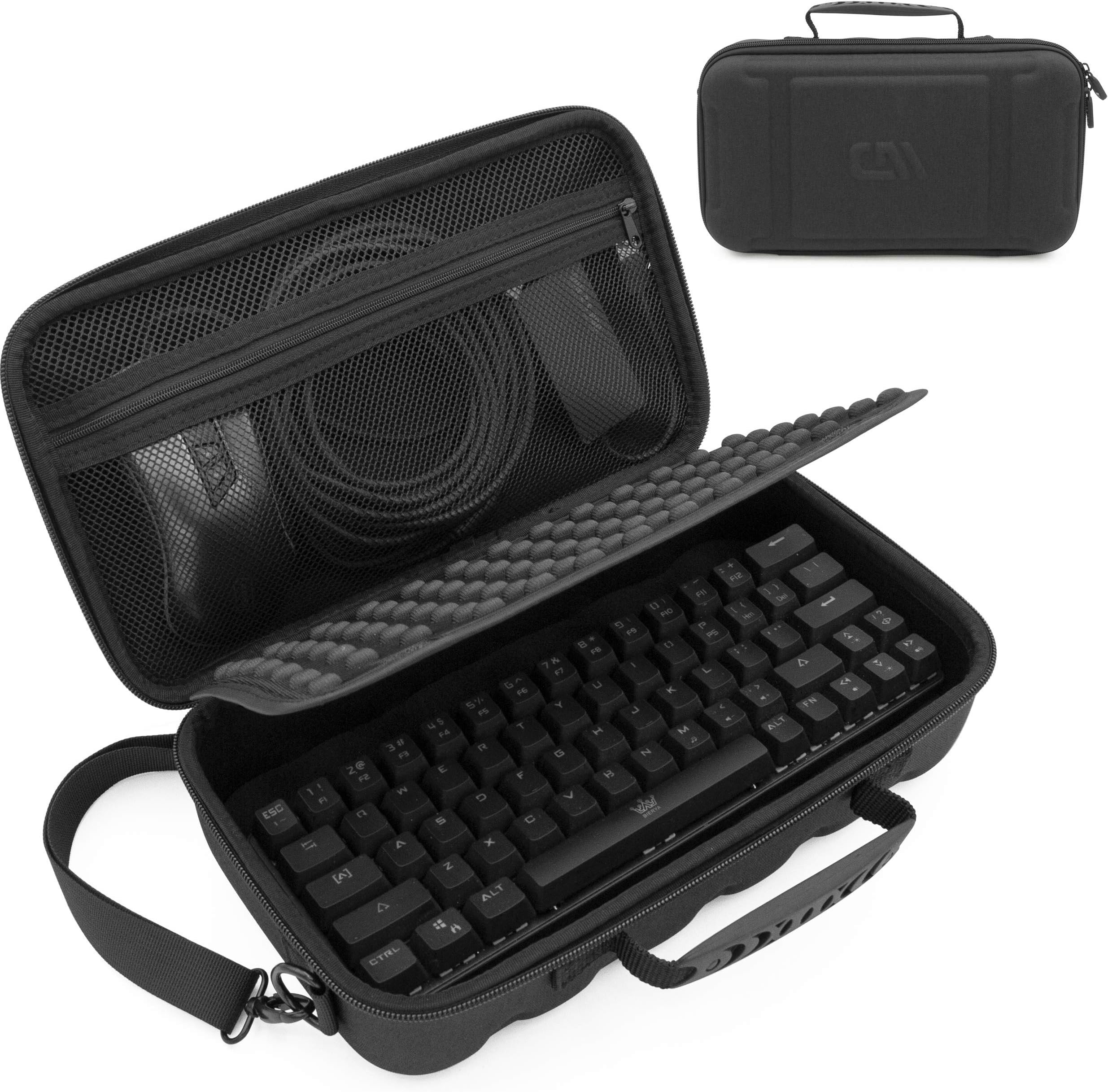 Amazon.com: CASEMATIX 60% Keyboard Case for 61 Key Mechanical Keyboards ...