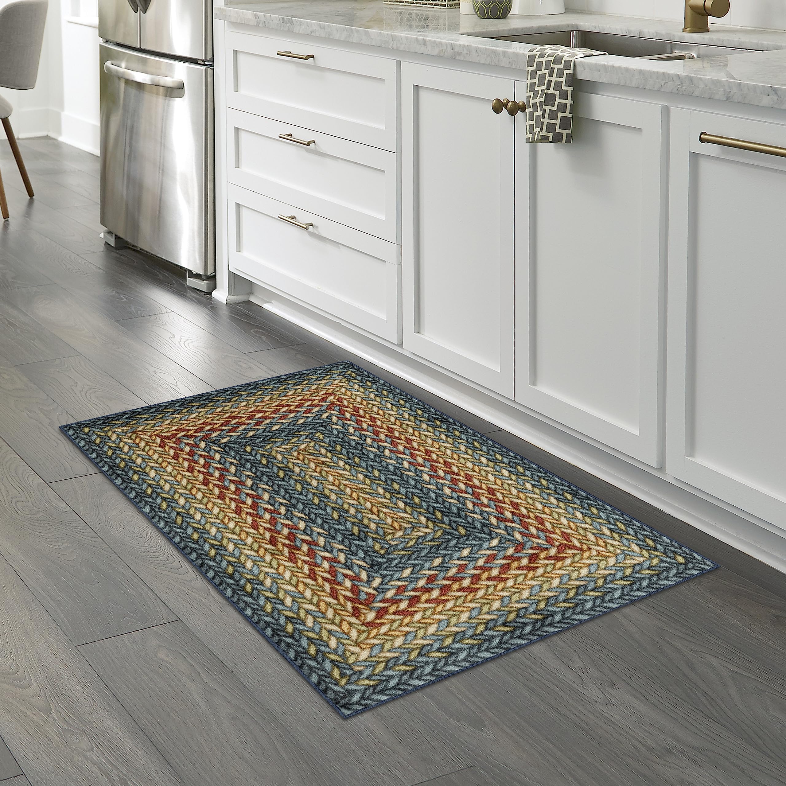 Amazon.com: Maples Rugs Rebecca Contemporary Kitchen Rugs Non Skid ...