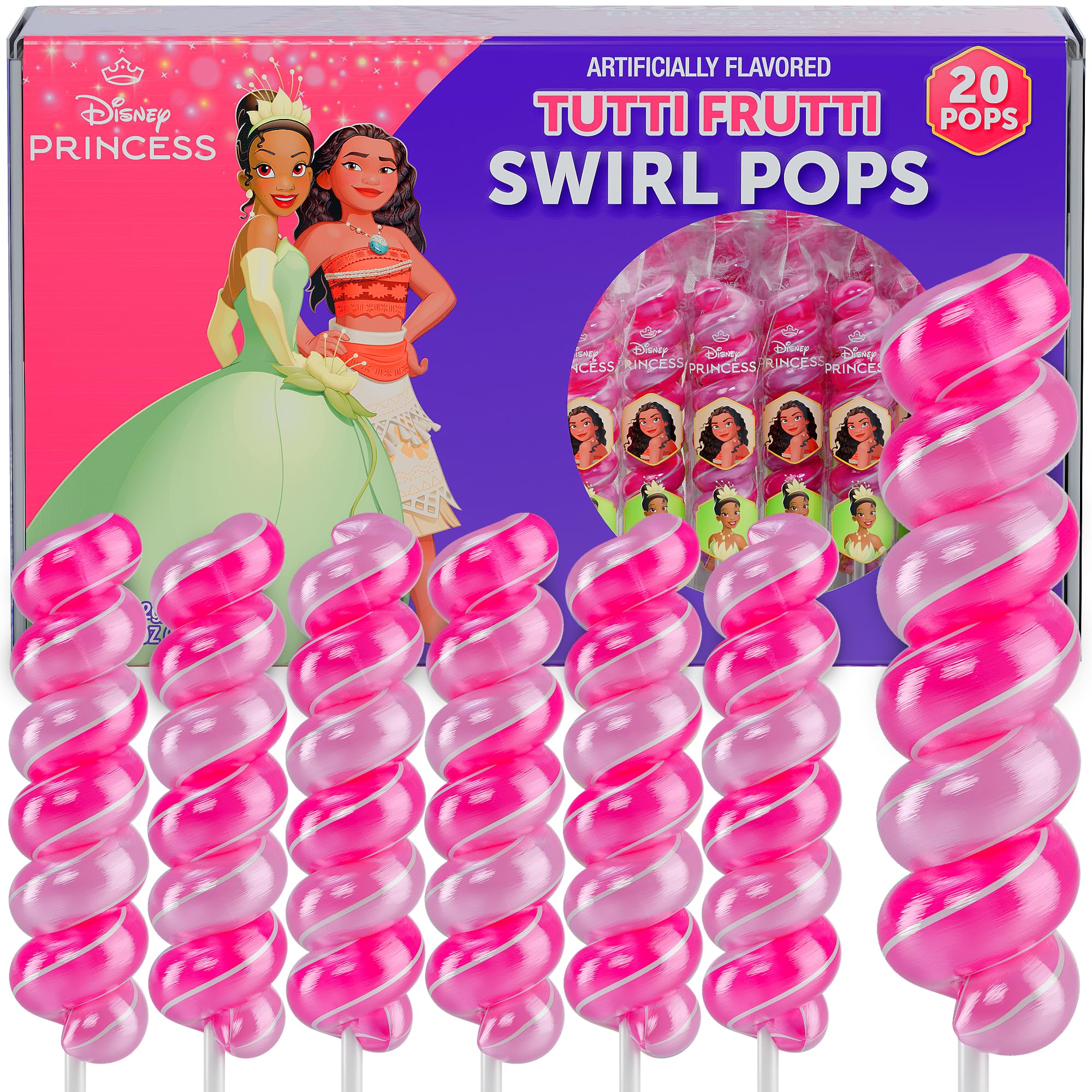 Amazon.com : Disney Princess Lollipops Swirl 20pk- Disney Princess ...