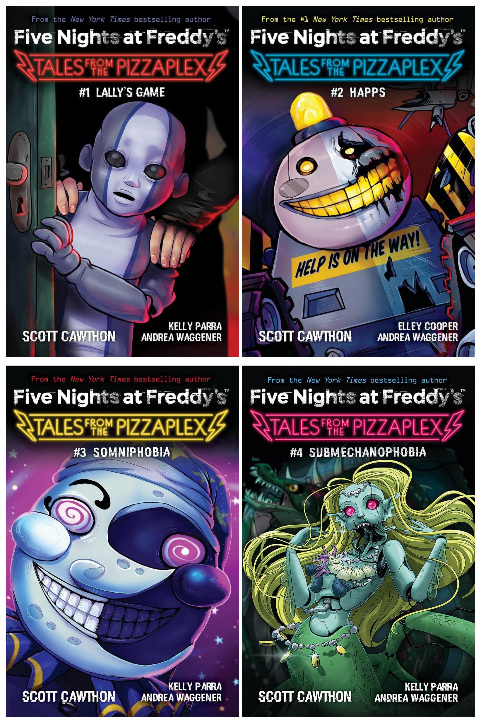 Five Nights At Freddy's: Tales from the Pizzaplex Series 4 Books Set ...