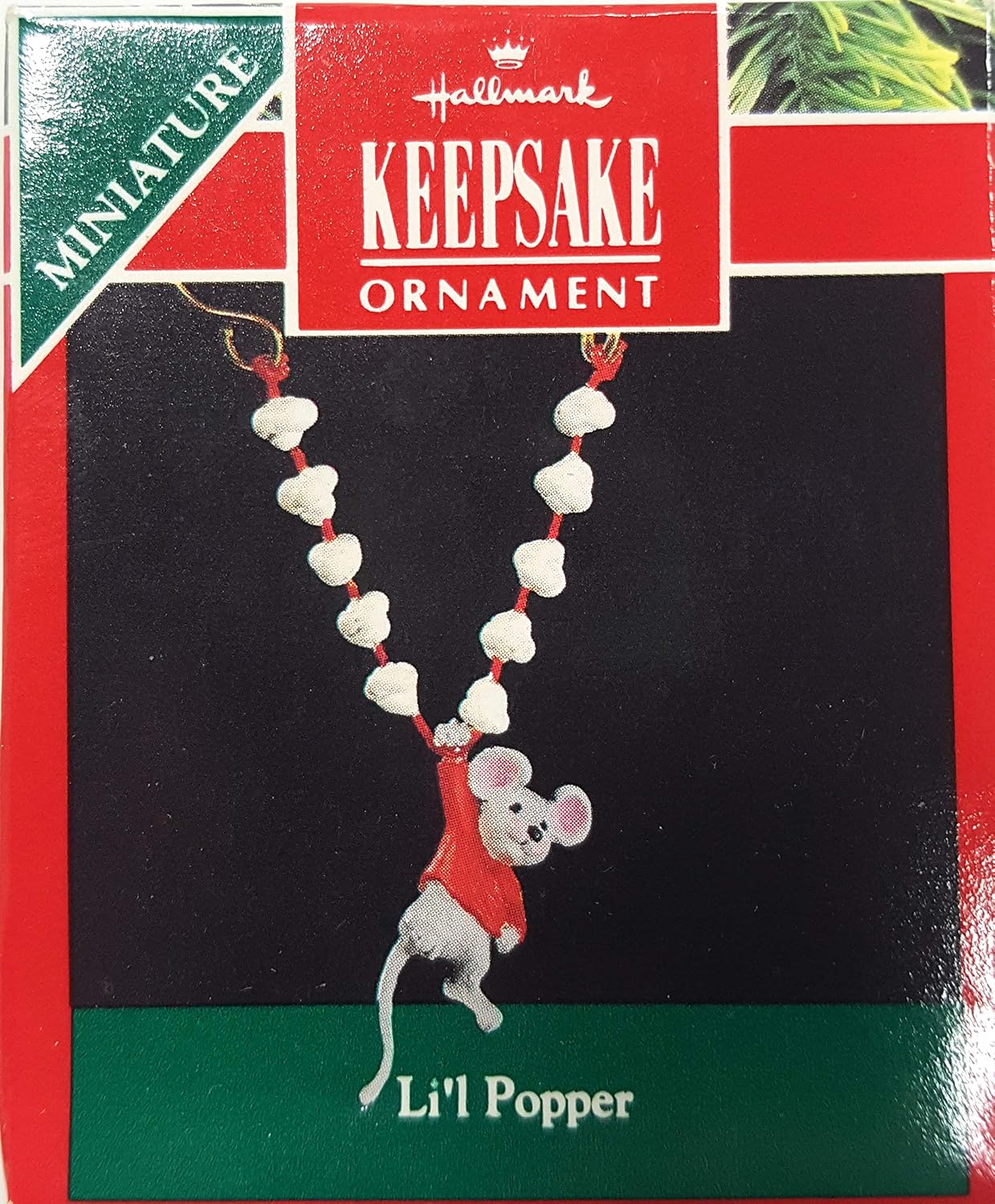 Amazon.com: Hallmark 1991 Li'l Popper Miniature Christmas Ornament ...
