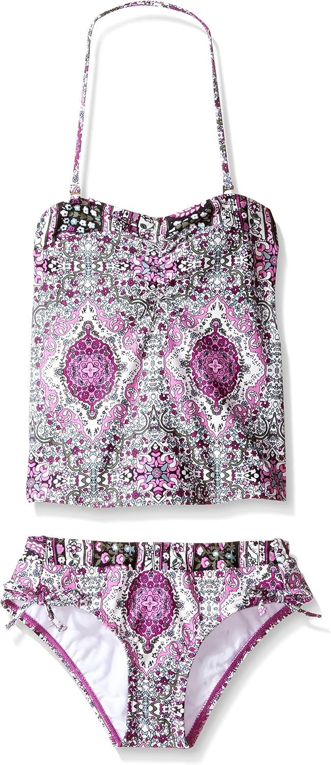 Amazon.com: O'Neill Little Girls Mandala Halter Tankini Top and Bottom ...
