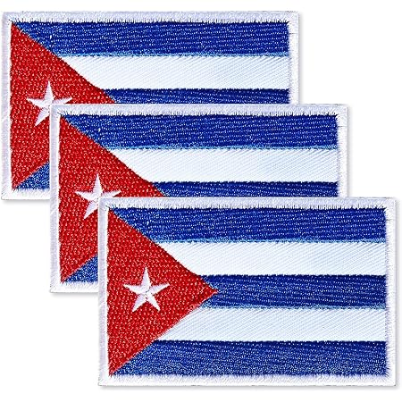 Amazon.com: 2 Packs Cuba Flag Patch Patches, Tactical Embroidery Cuban Patch with Hook and Loop ...