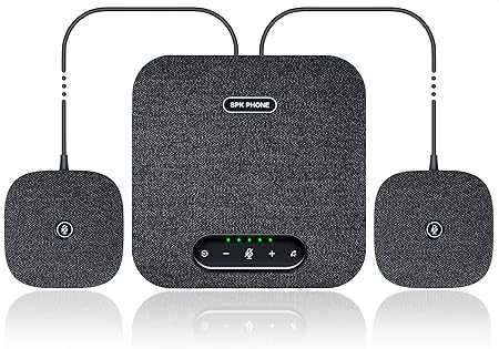 Amazon.com: Conference Speaker and Microphone, Bluetooth/USB ...