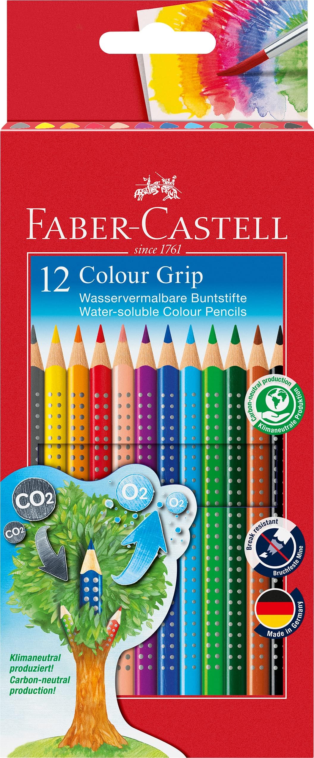 Faber-Castell Classic - Set de 12 lápices de colores (en estuche ...